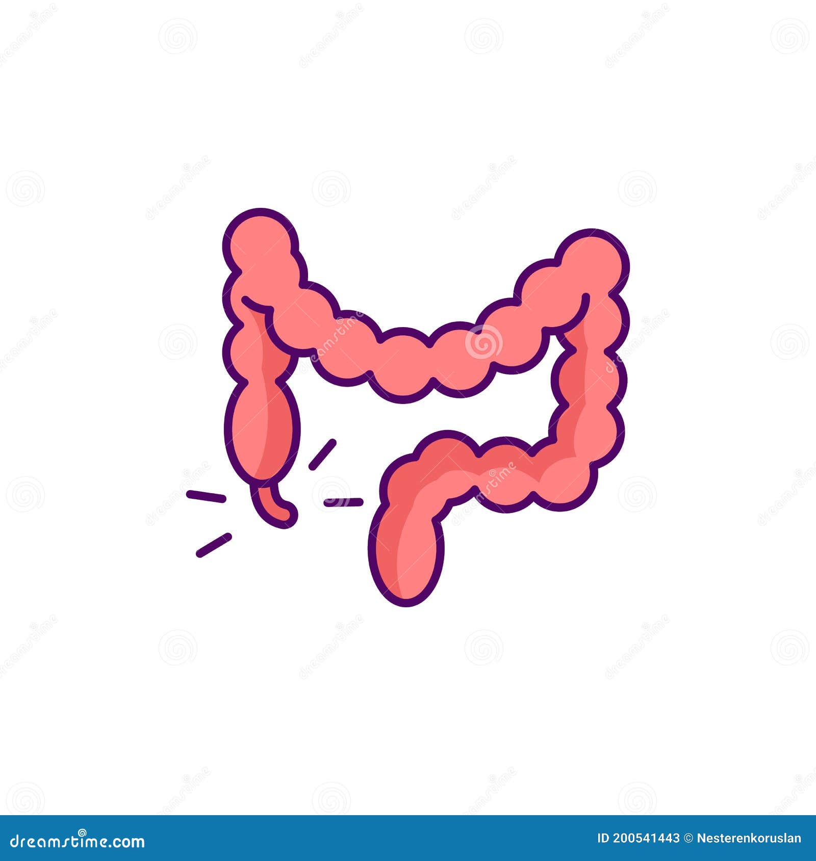 Mix Icon For Appendix, Intestine And Appendicitis Cartoon Vector ... Mix Icon For Appendix, Intestine And Appendicitis Cartoon Vector ...