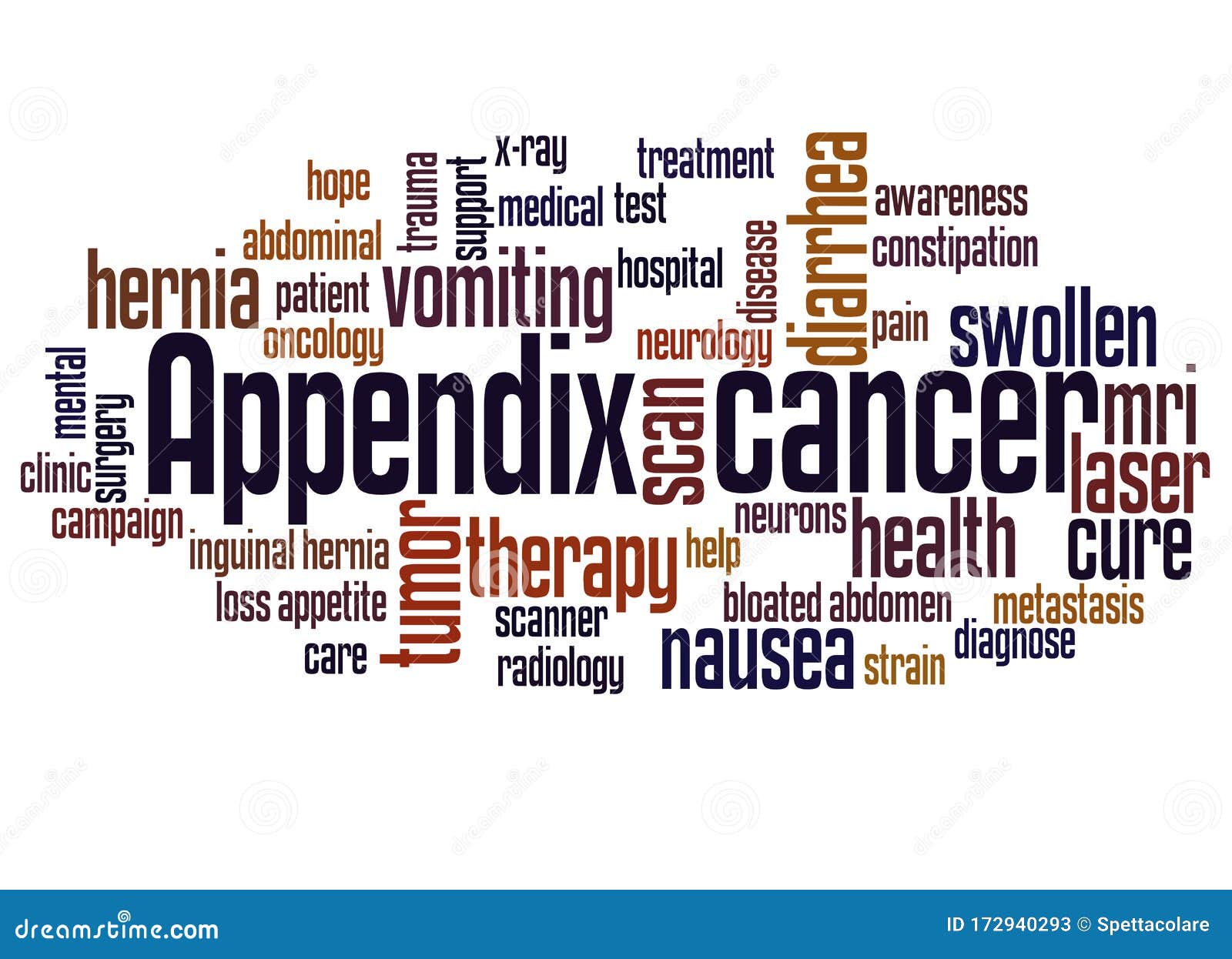 Appendix Cancer Awareness Ribbon Vector Illustration Isolated On White ...
