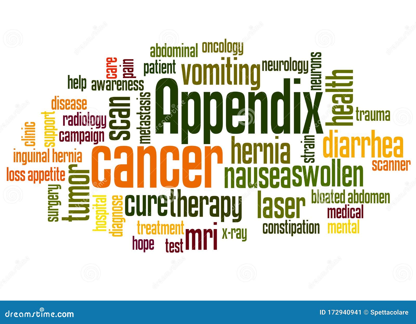 Appendix Cancer Awareness Ribbon Vector Illustration Isolated On White ...