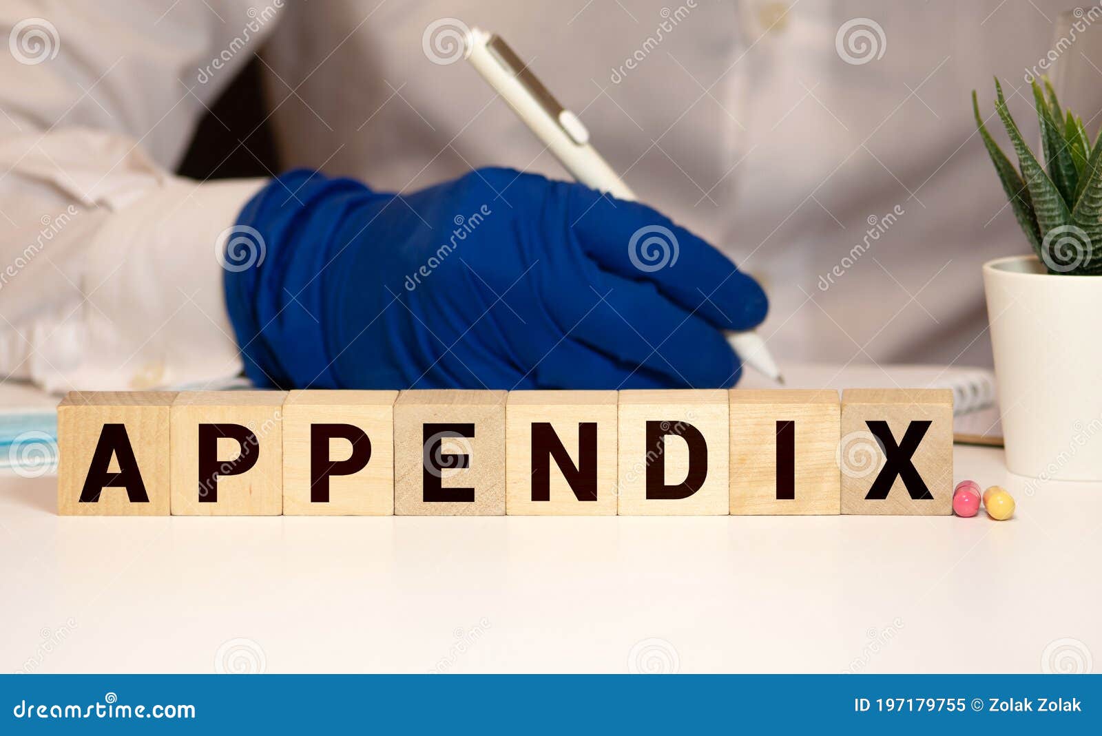 APPENDIX Word Made From Square Letter Tiles Royalty-Free Stock Image ...
