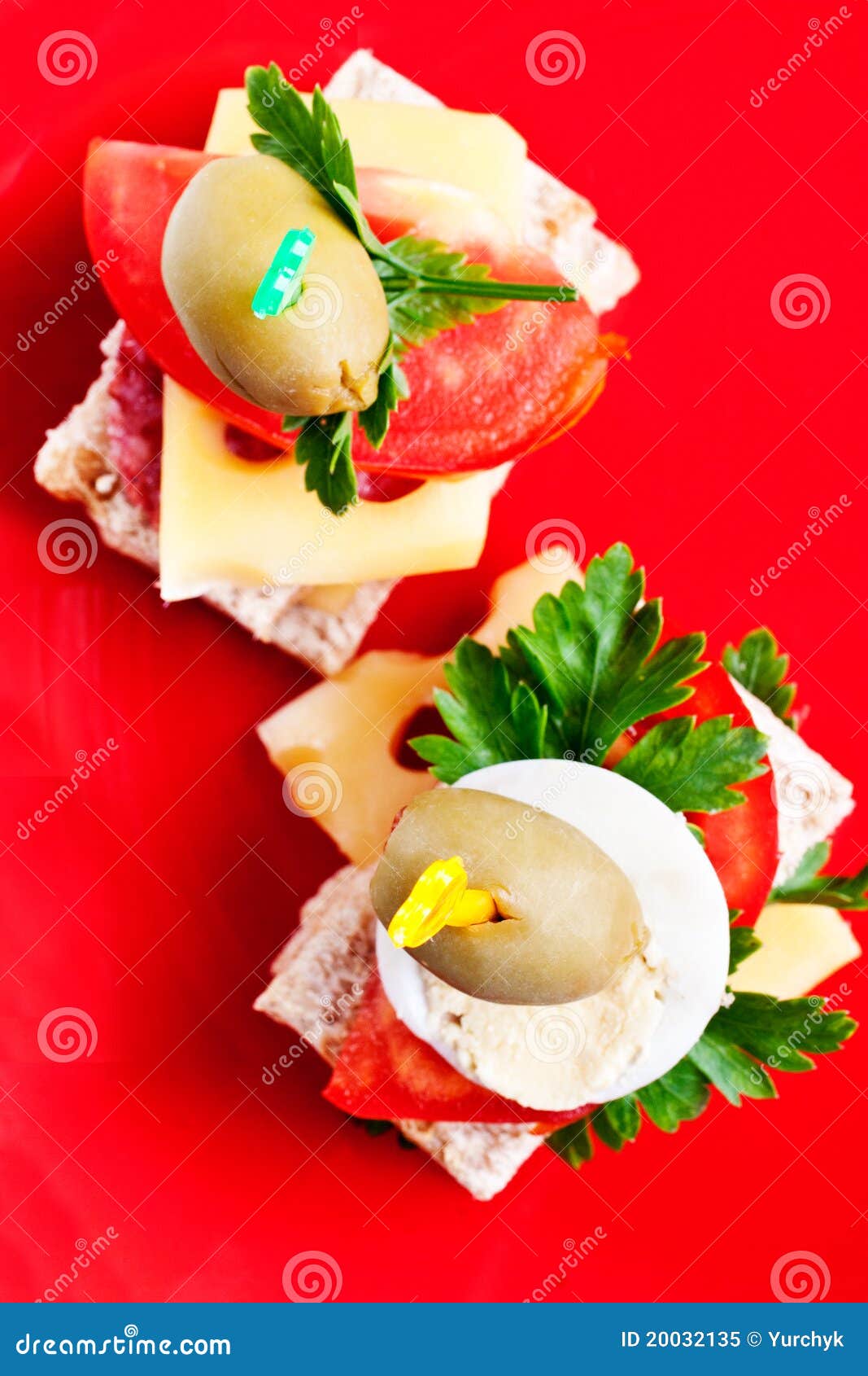 Appetiser sandwiches stock image. Image of healthy, appetizer - 20032135