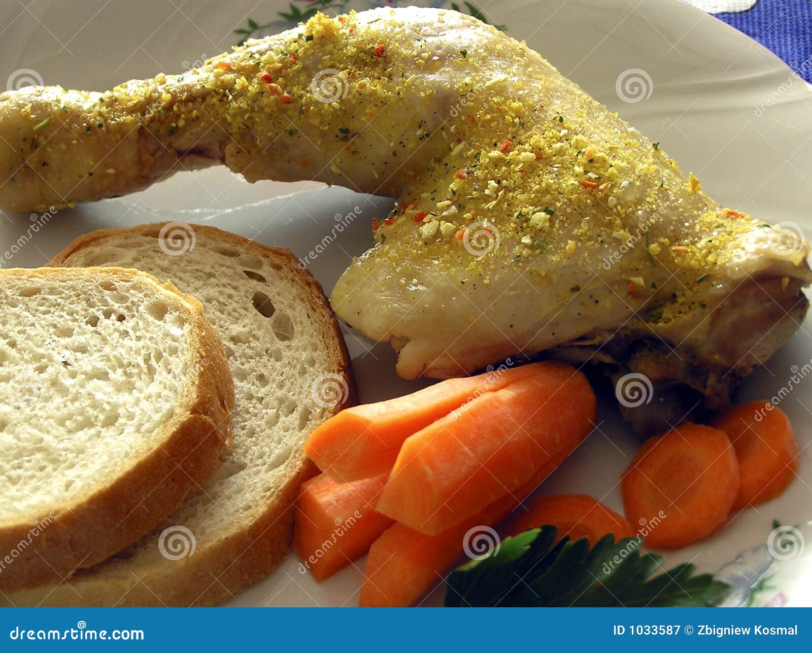 Appetising leg stock image. Image of food, dinner, carrot - 1033587