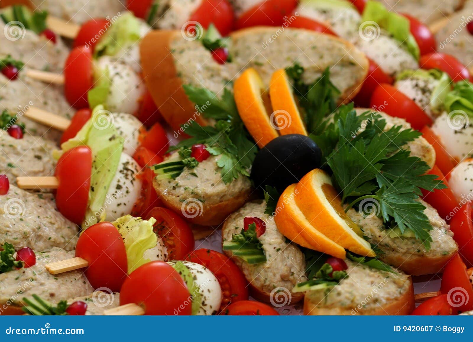 Appetizer stock image. Image of orange, round, plate, catering - 9420607