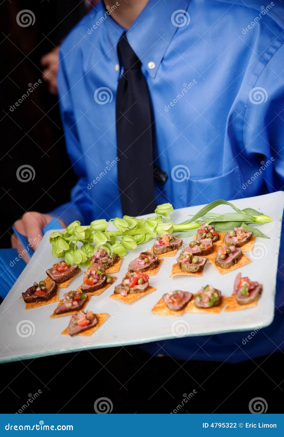 Appetizer being served stock photo. Image of party, catered - 4795322