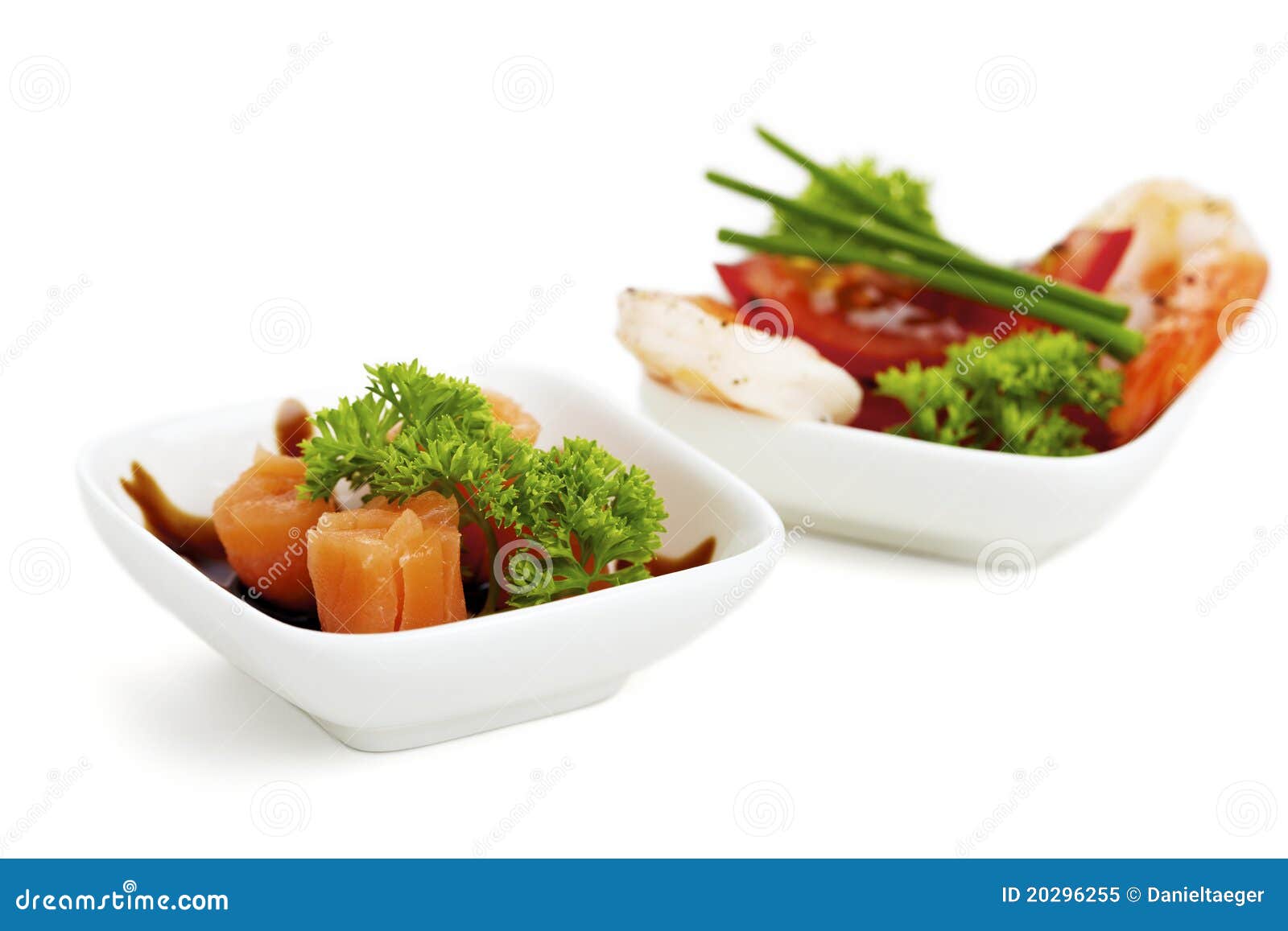 Appetizer bowls stock image. Image of smoked, chives - 20296255