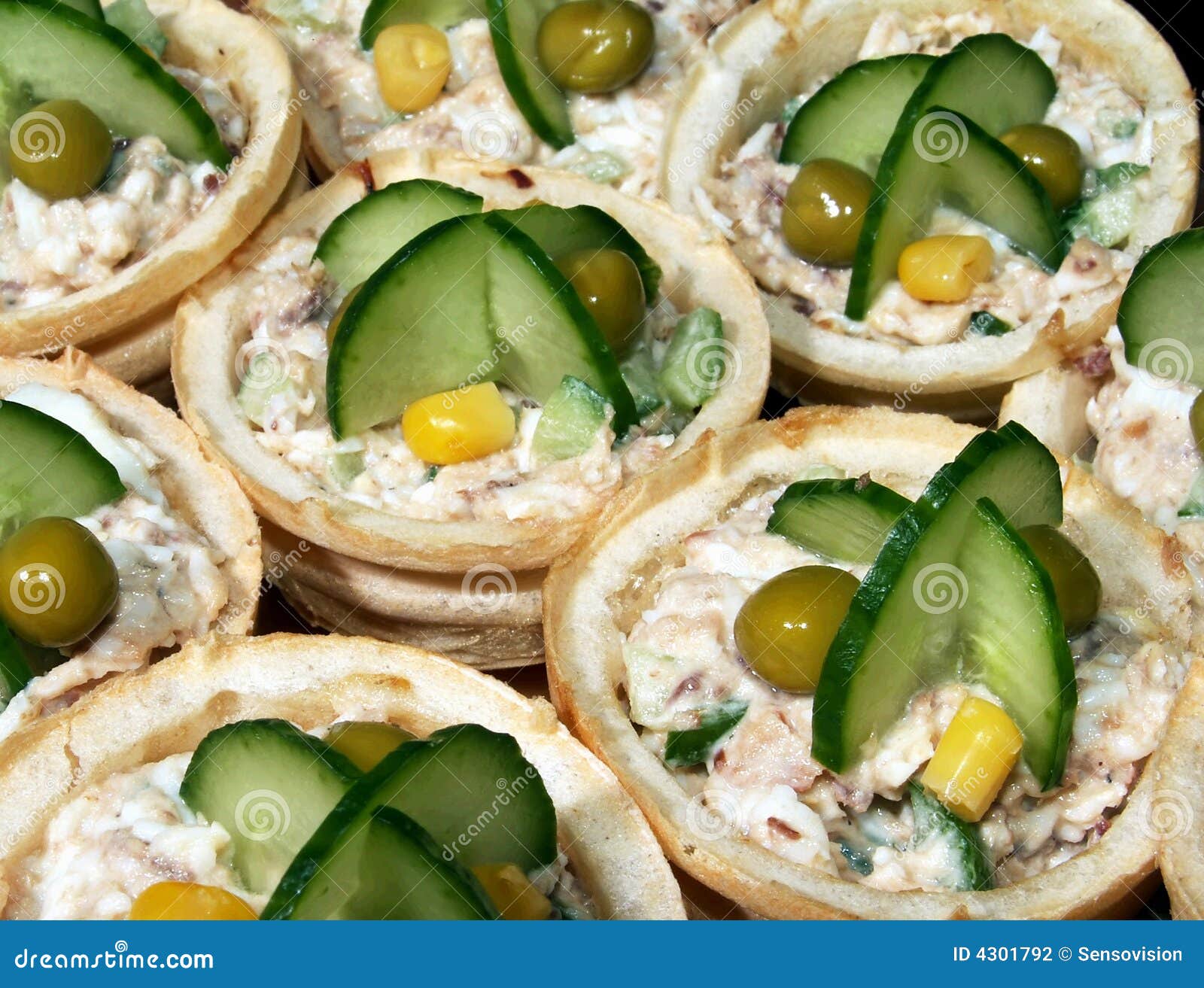 Appetizer canape stock photo. Image of fresh, baked, light - 4301792