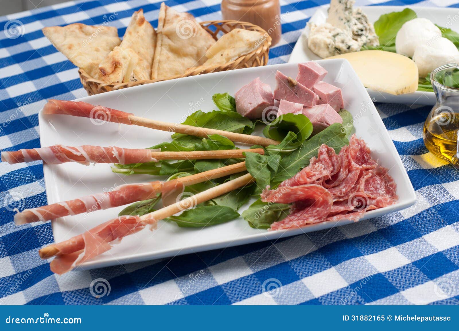 Appetizer of cold cuts stock image. Image of board, gastronomy - 31882165
