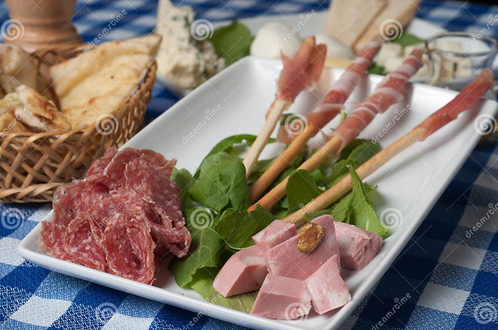 Appetizer of cold cuts stock image. Image of macro, cuisine - 31885423