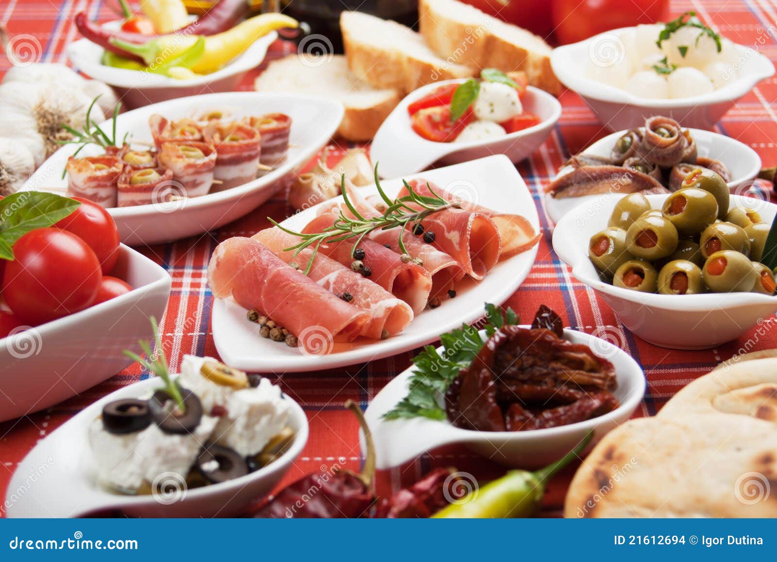 Appetizer food stock photo. Image of cured, meat, tapas - 21612694
