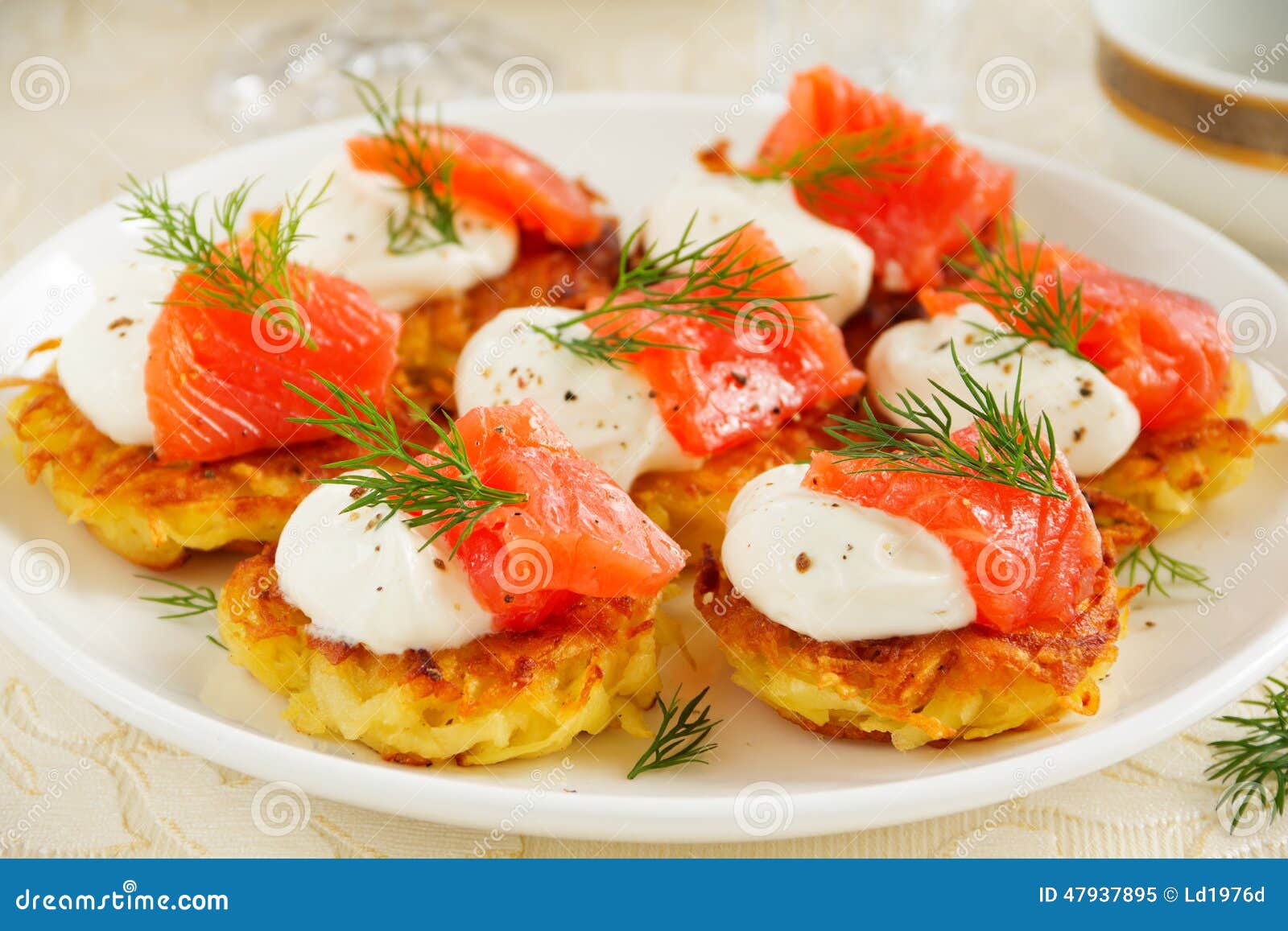Appetizer of hash browns stock image. Image of hanukkah - 47937895