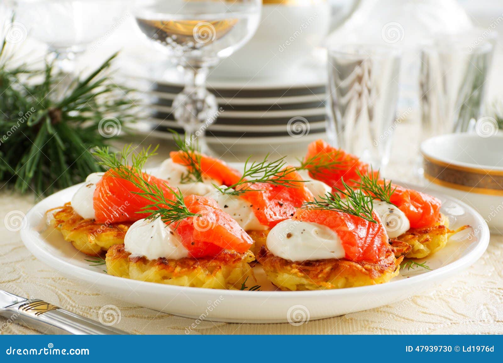 Appetizer of hash browns stock photo. Image of baked - 47939730