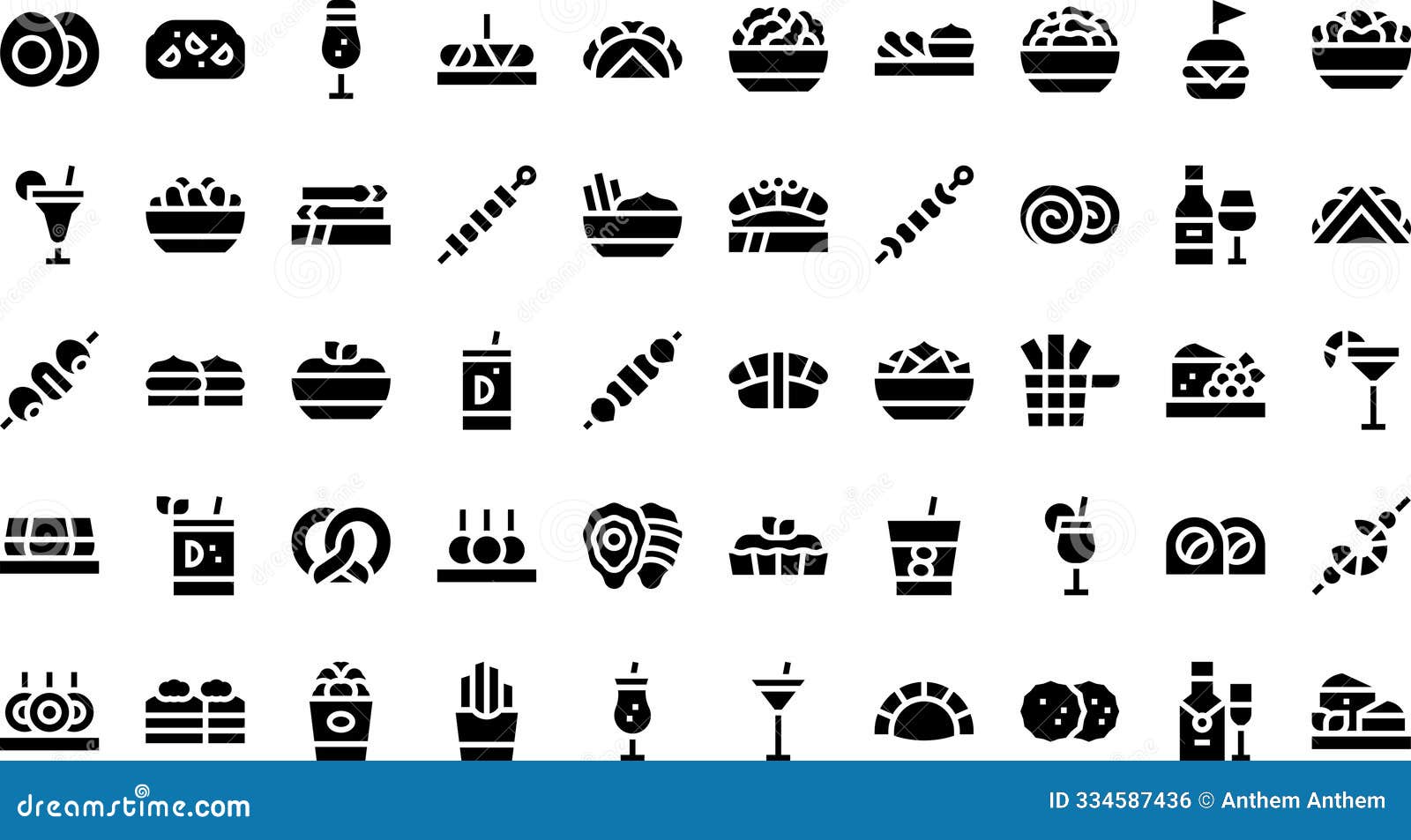Appetizer Icons High-Quality Vector Icons Collection with Editable ...