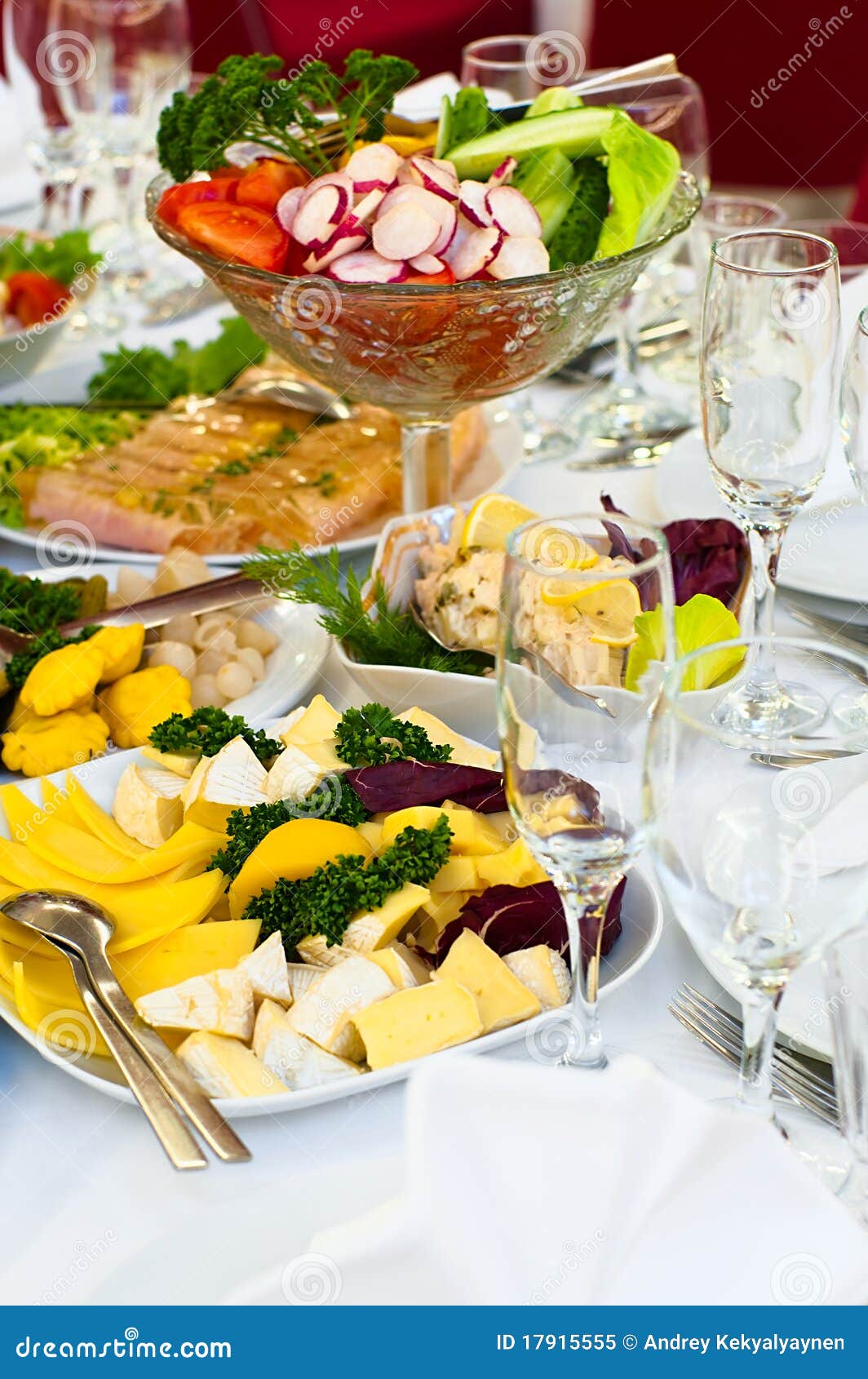 Appetizer Ready for Dinner in Restaurant Stock Image - Image of ...