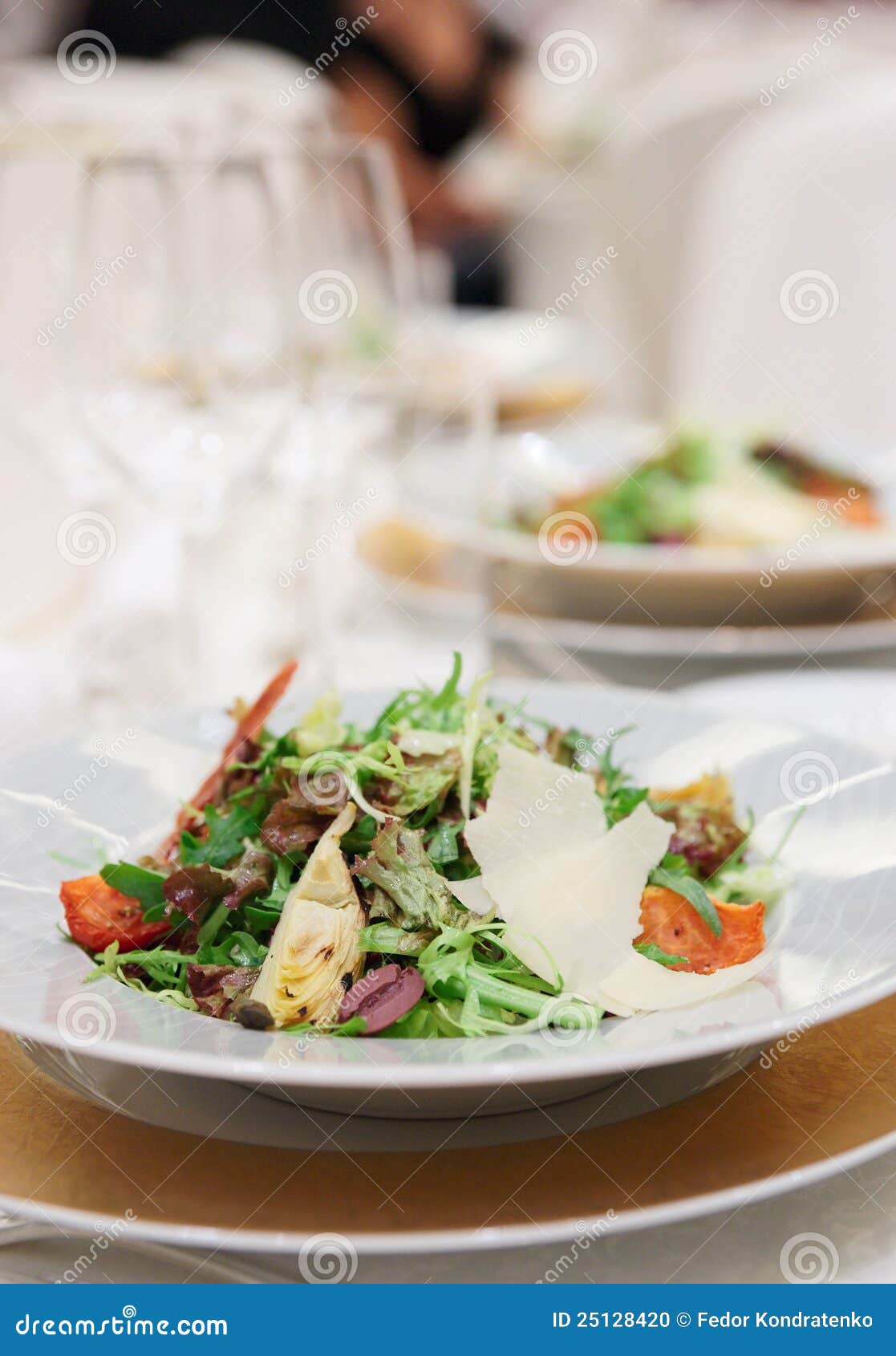 Appetizer on Restaurant Table Stock Photo - Image of focus, cuisine ...