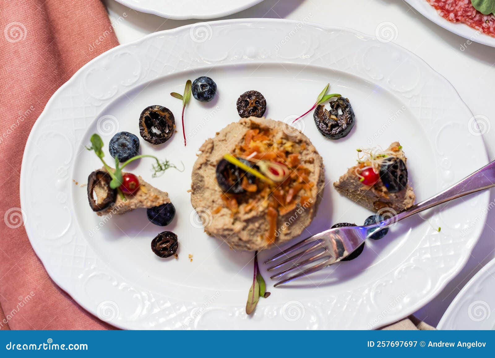 Appetizer Snacks and Pate Cream Stock Image - Image of meat, eating ...