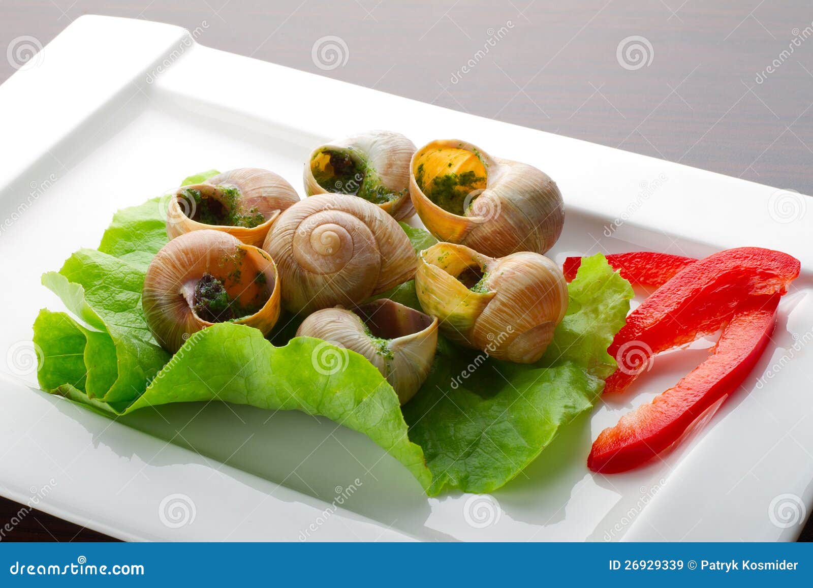 Appetizer of Snails in Garlic Butter Stock Image - Image of france ...