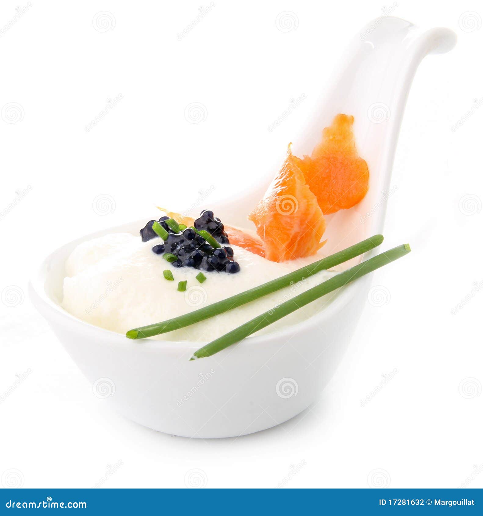Appetizer, spoon of salmon stock photo. Image of cheese - 17281632