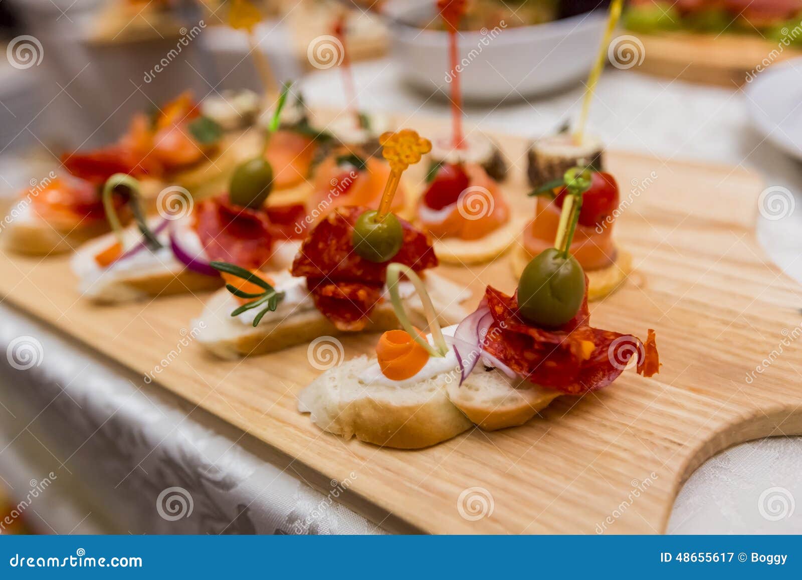 Appetizer on the table stock image. Image of healthy - 48655617