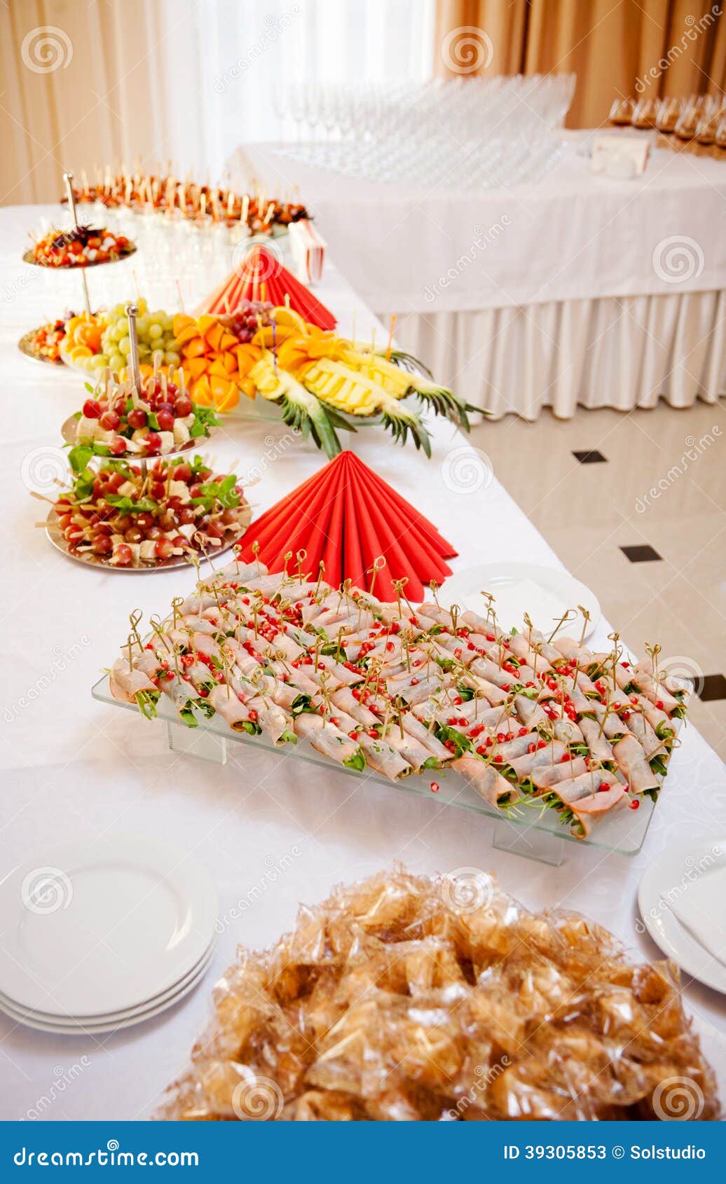 Appetizer on the table stock image. Image of plate, celebrations - 39305853