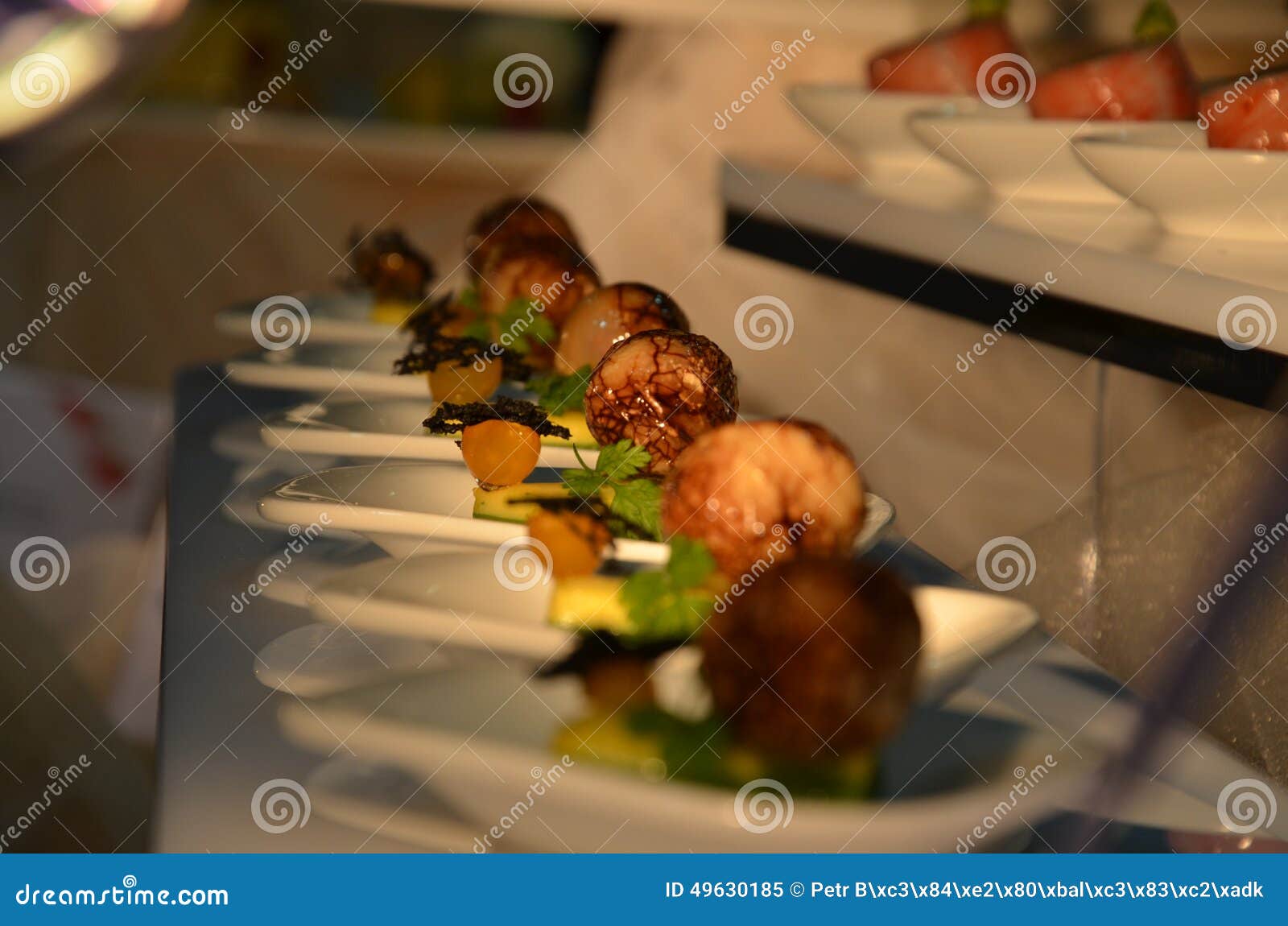 Appetizer - top gastronomy stock image. Image of medal - 49630185