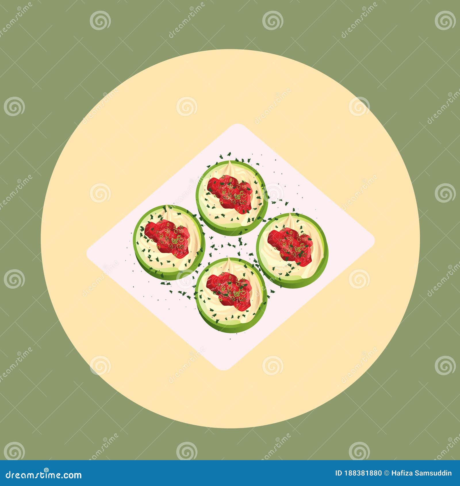 Appetizer. Vector Illustration Decorative Design Stock Vector ...