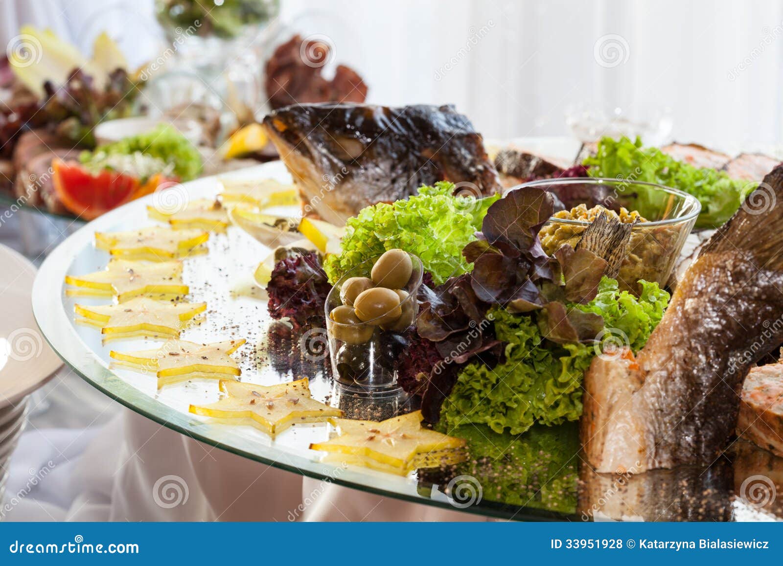 Appetizers on Banquet Table Stock Photo - Image of conference, cuisine ...