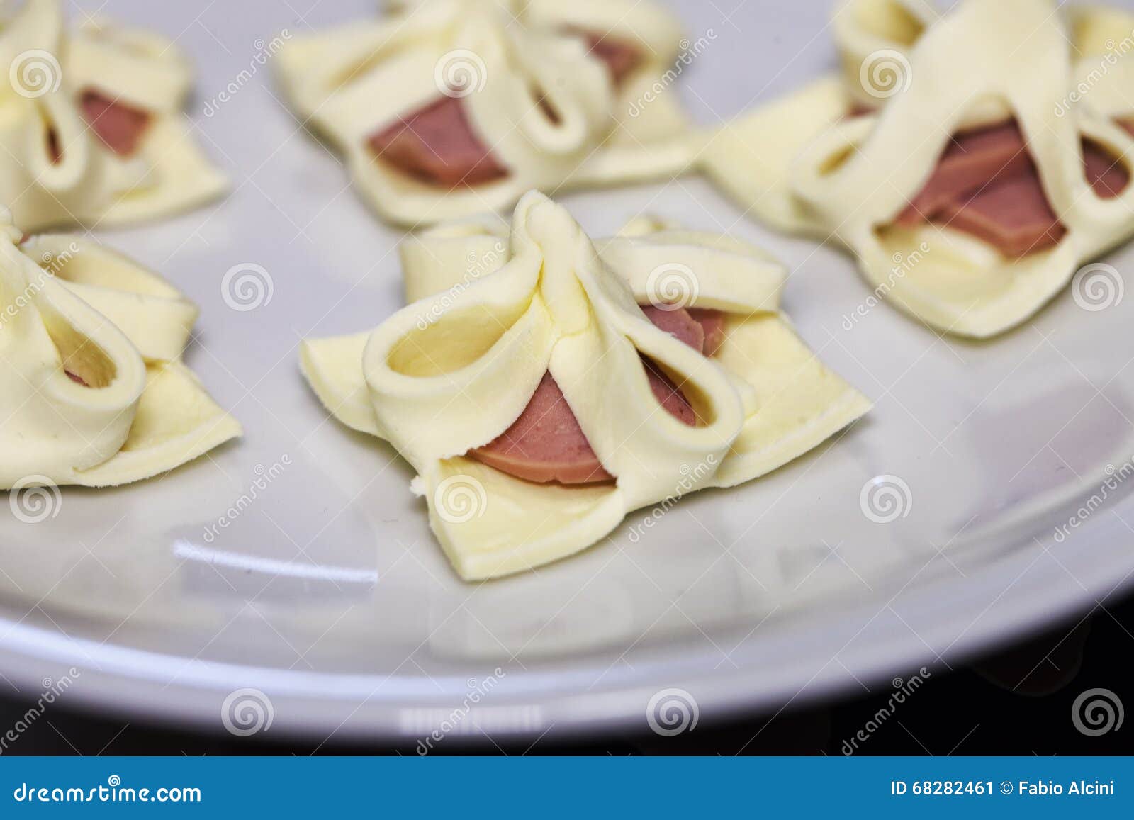 Appetizers before cooking stock image. Image of canapes - 68282461