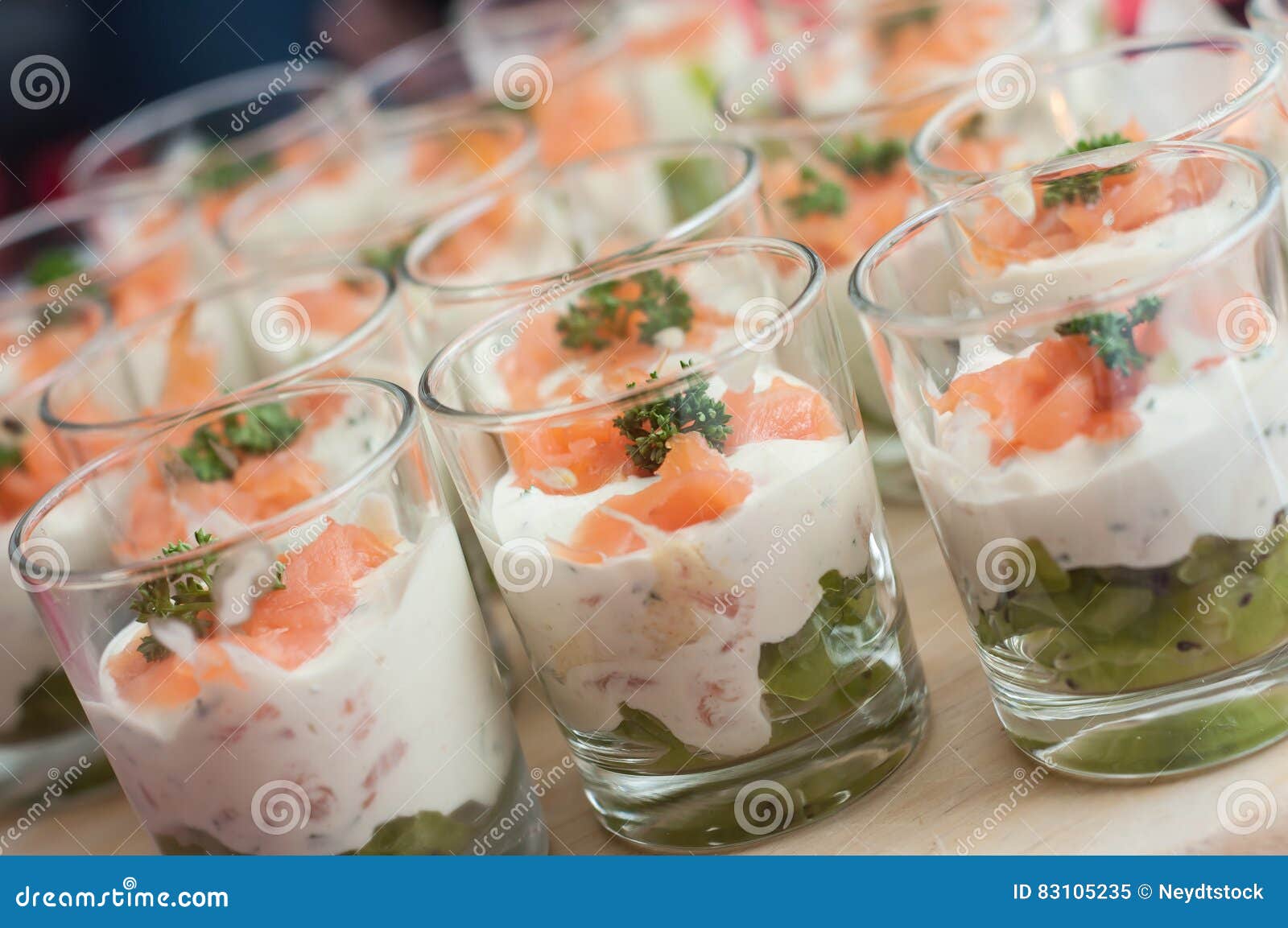 Appetizers in Little Glasses Stock Image - Image of buffet, appetizers ...