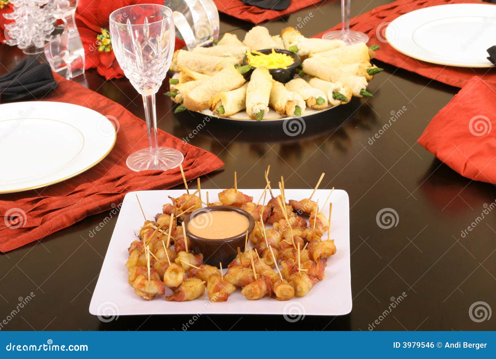 Appetizers on a table stock photo. Image of food, brunch - 3979546