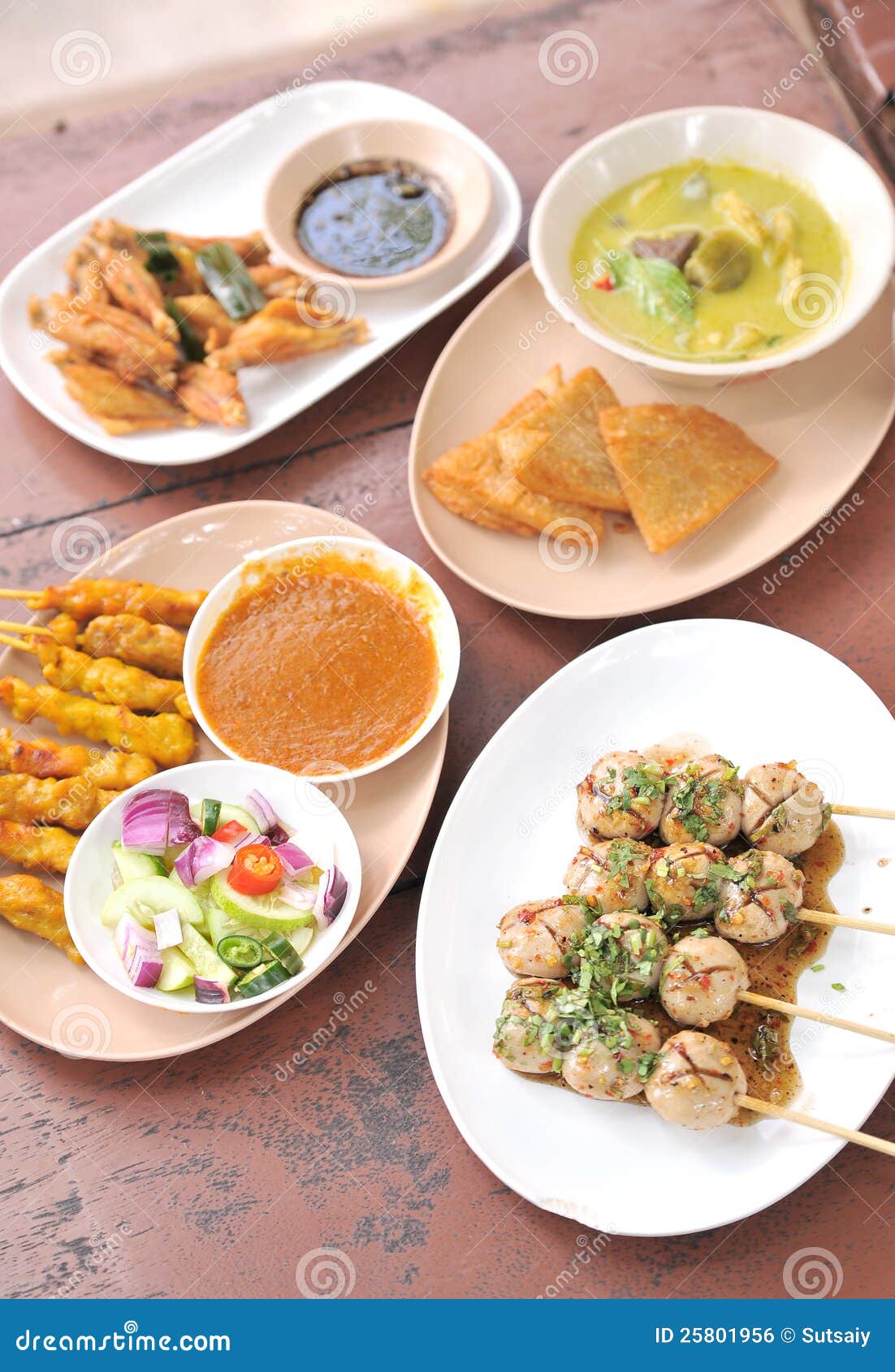 Appetizers - thai food stock photo. Image of fried, food - 25801956