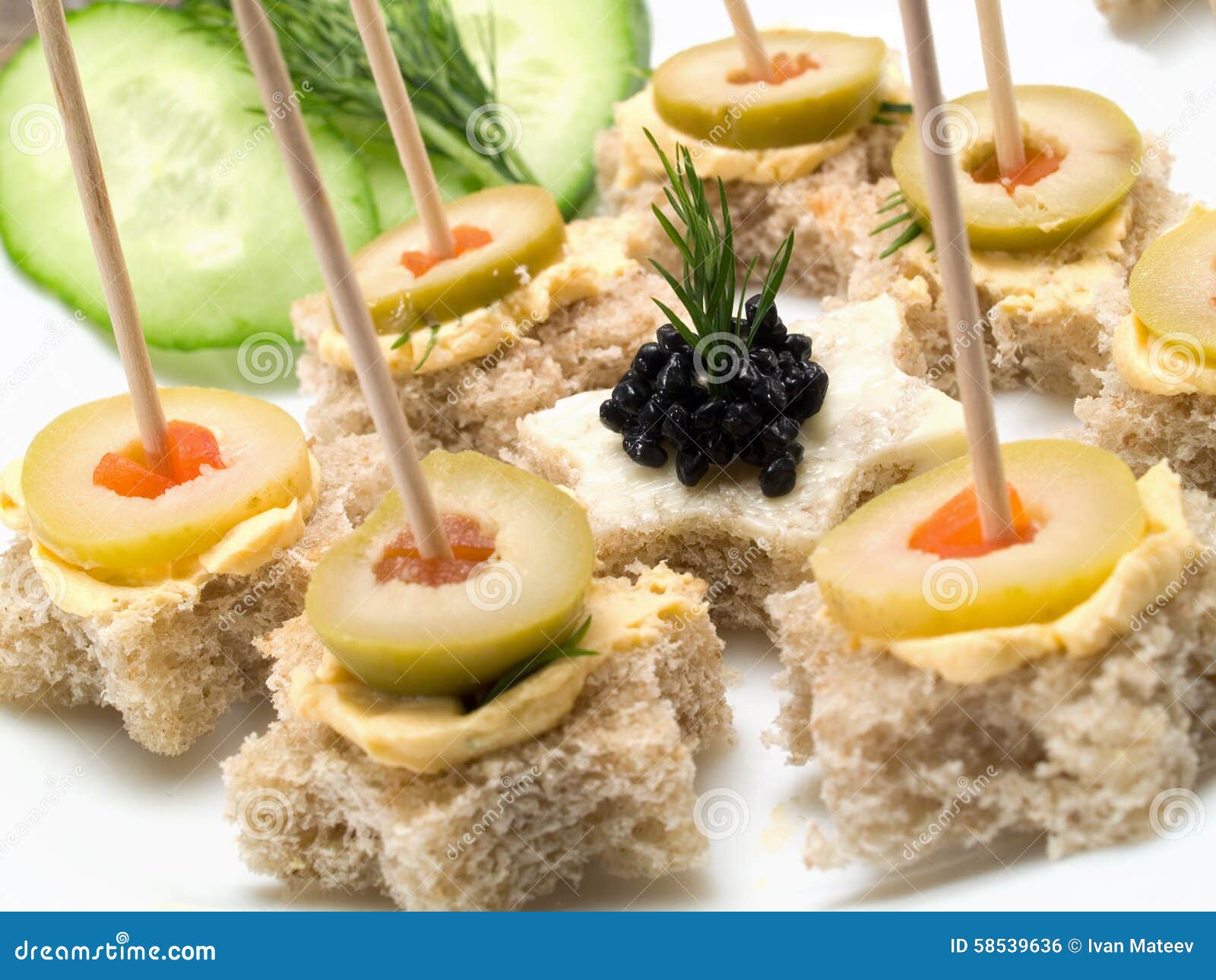 Appetizers stock photo. Image of dinner, snack, vegetarian - 58539636