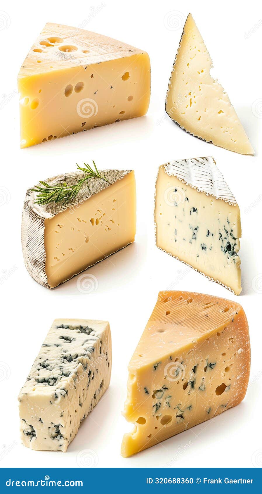 Appetizing Array of Cheese Varieties Displaying Different Textures and ...