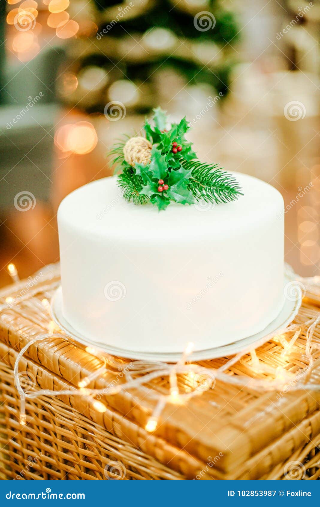 Appetizing Cake for the Christmas Celebration Stock Image - Image of ...