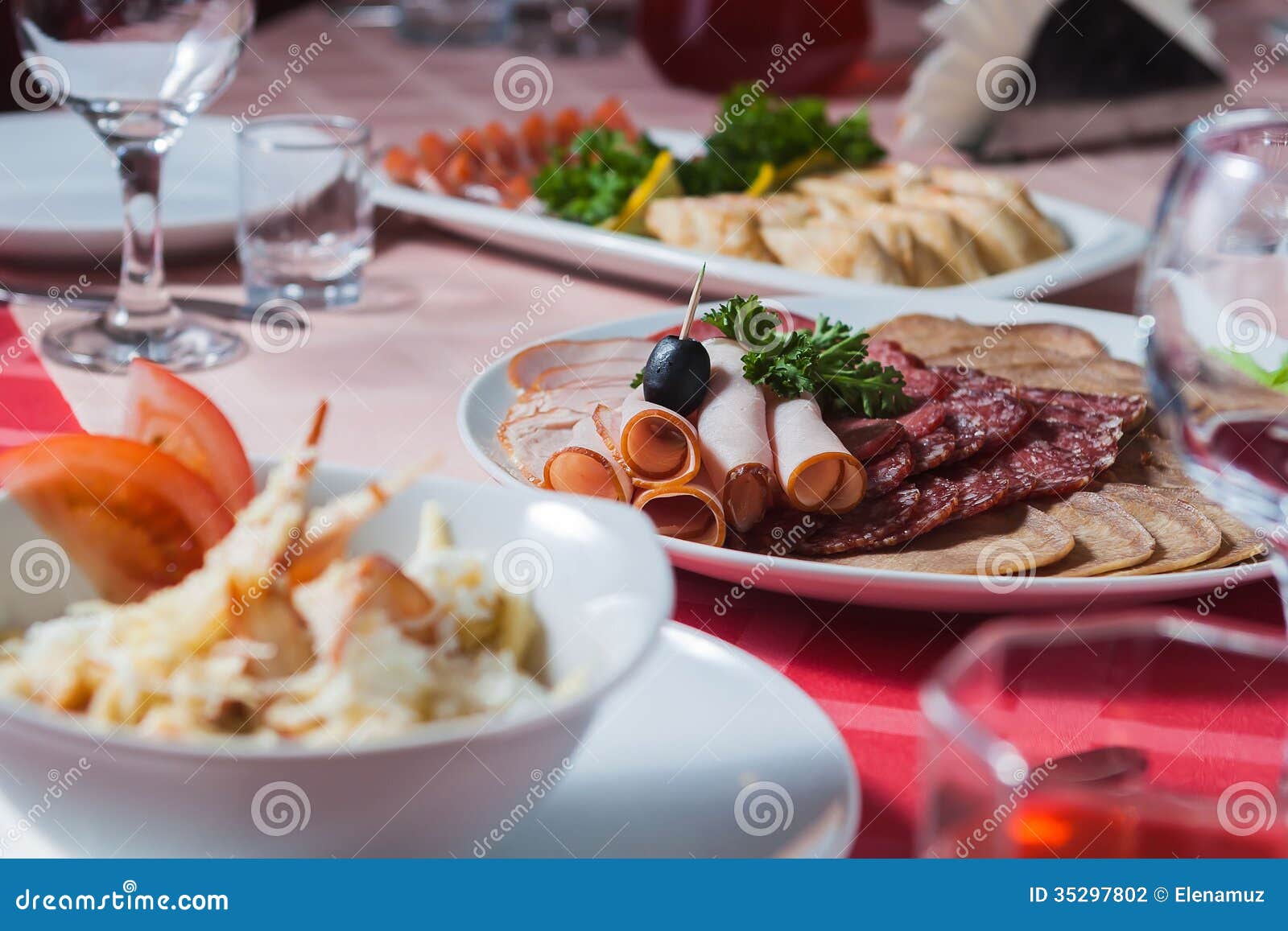 Appetizing cold cuts stock photo. Image of preparation - 35297802