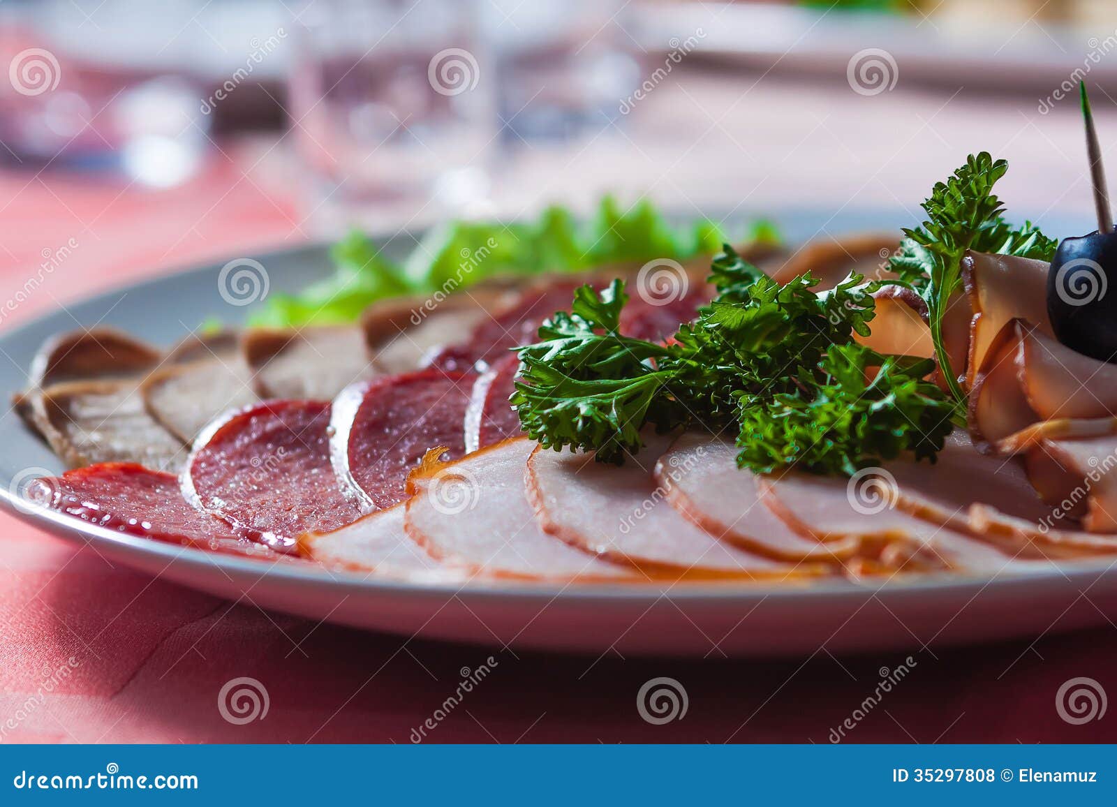 Appetizing cold cuts stock photo. Image of healthy, refreshment - 35297808