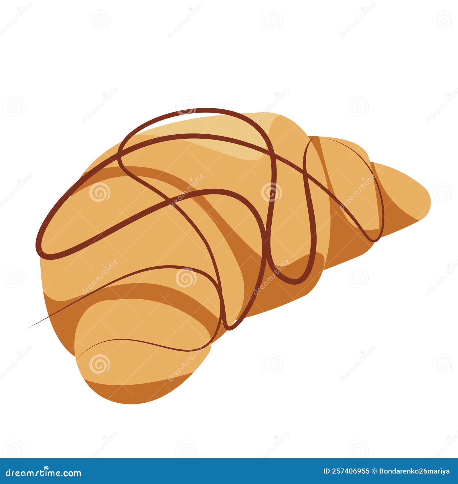 Appetizing Croissant. Croissant Vector Cartoon | CartoonDealer.com ...