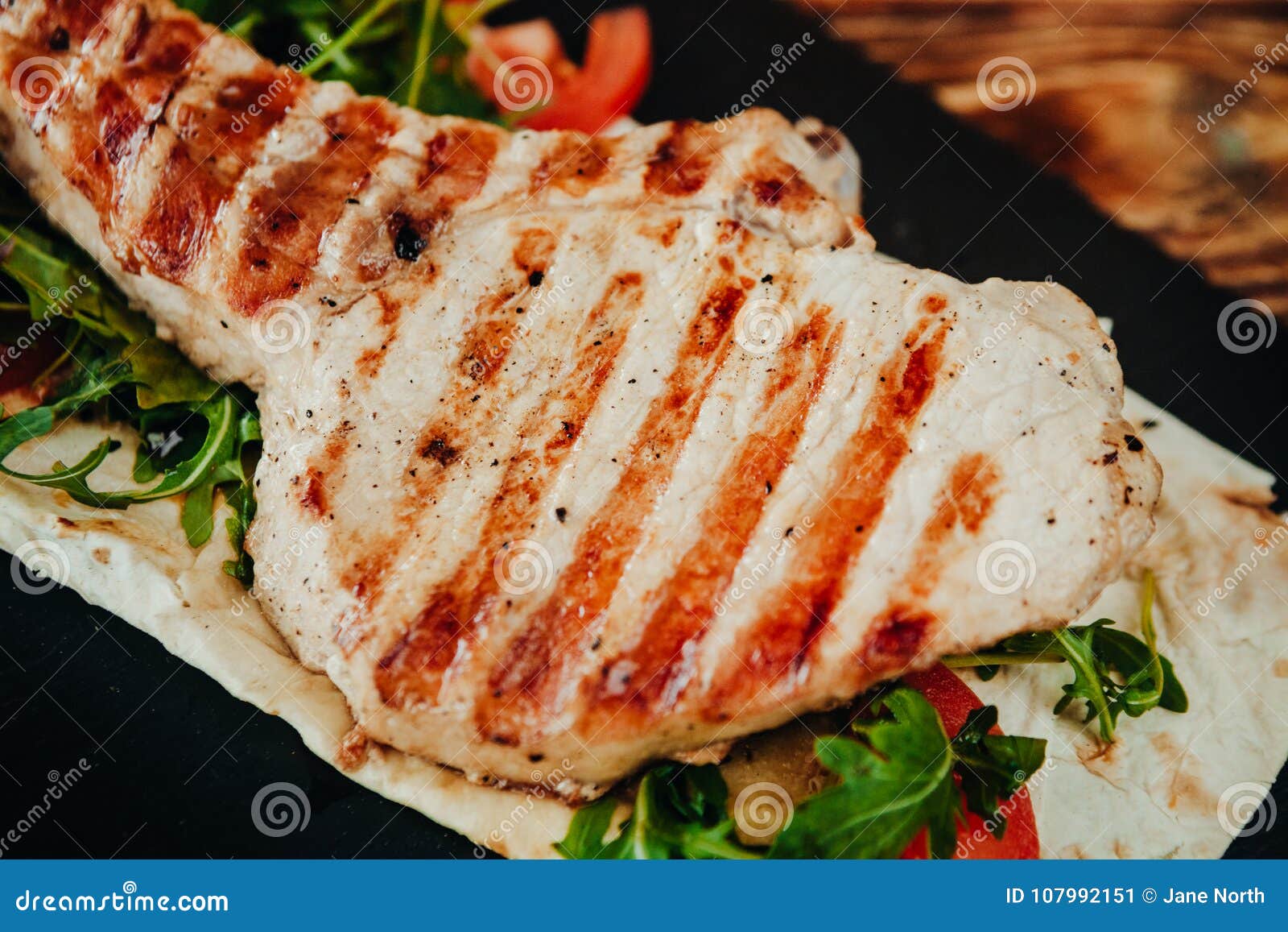 Appetizing and Delicious Grilled Meat Dish Stock Image - Image of ...