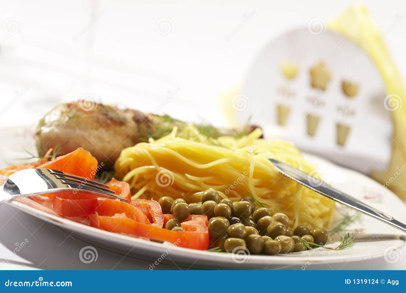 Appetizing dinner stock photo. Image of vegetable, green - 1319124