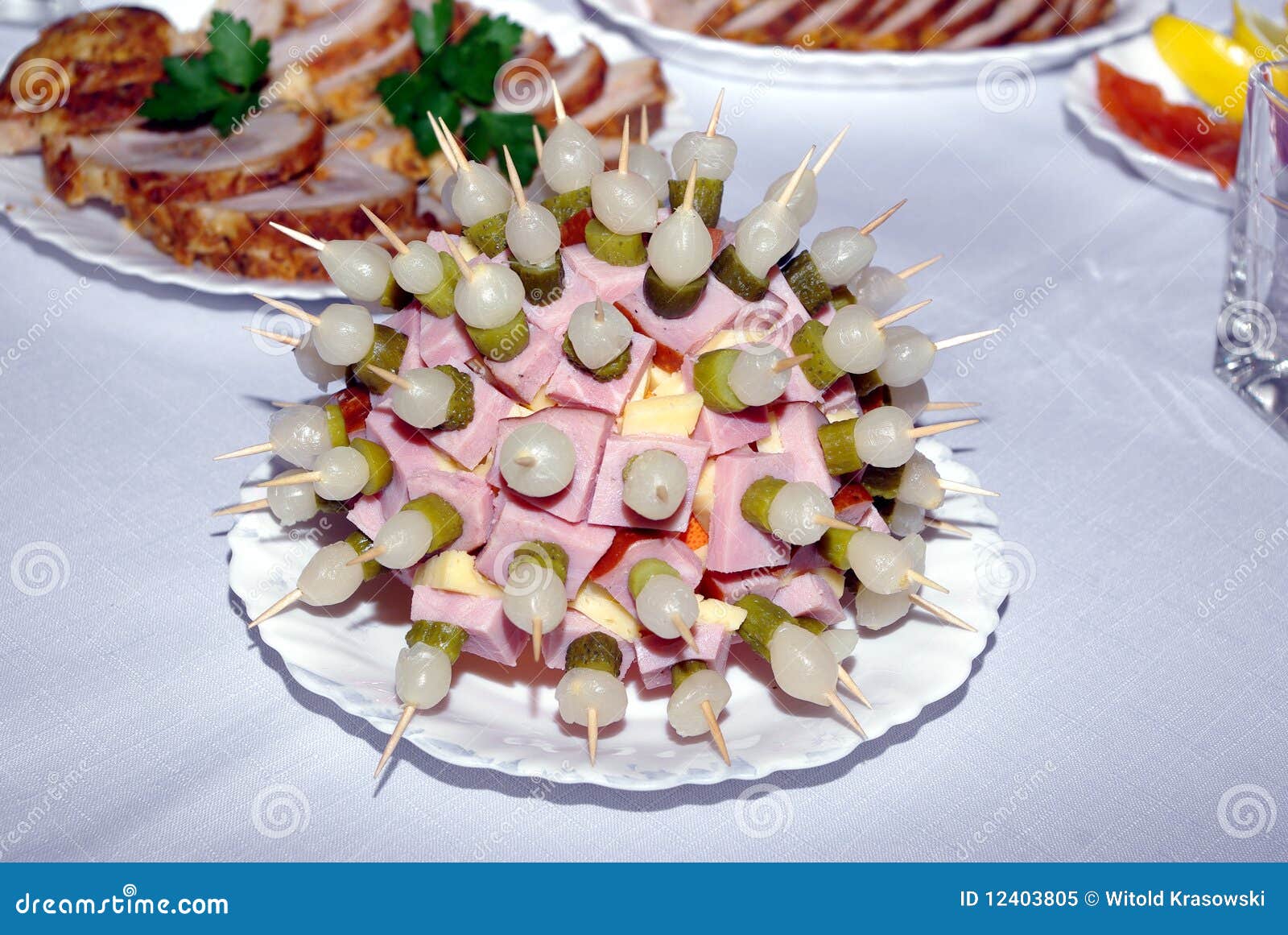 Appetizing food stock image. Image of meat, white, hedgehog - 12403805