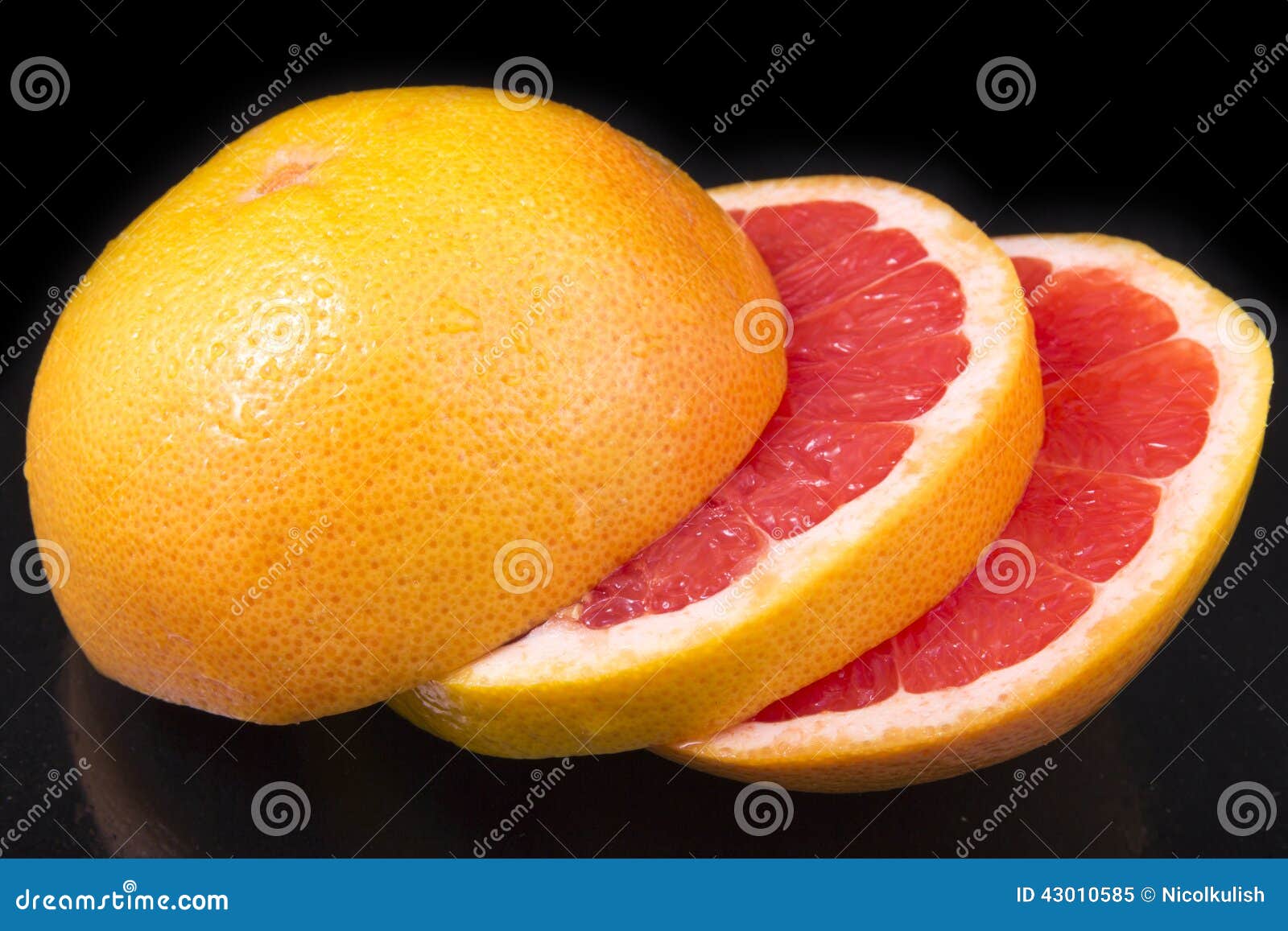 Appetizing Fresh Pieces of Grapefruit Stock Image - Image of pieces ...
