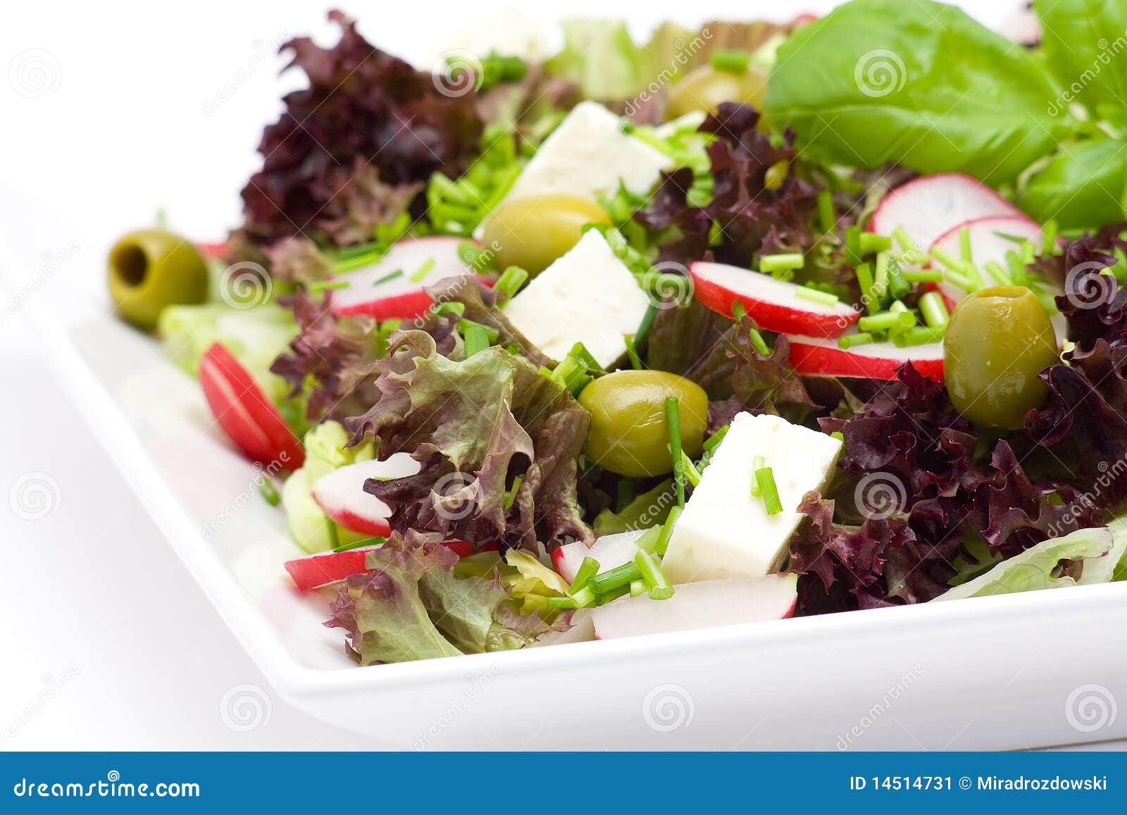Appetizing healthy salad stock image. Image of leaf, meal - 14514731
