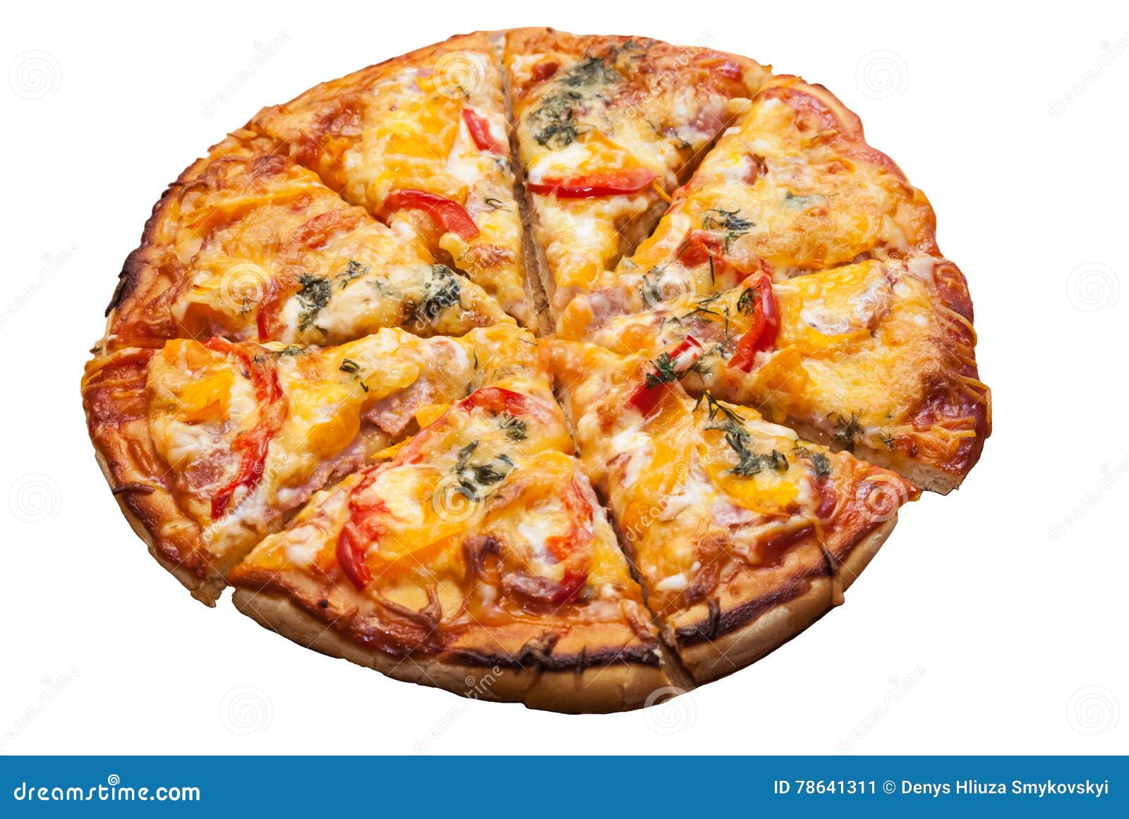 Appetizing pizza stock image. Image of background, delectable - 78641311