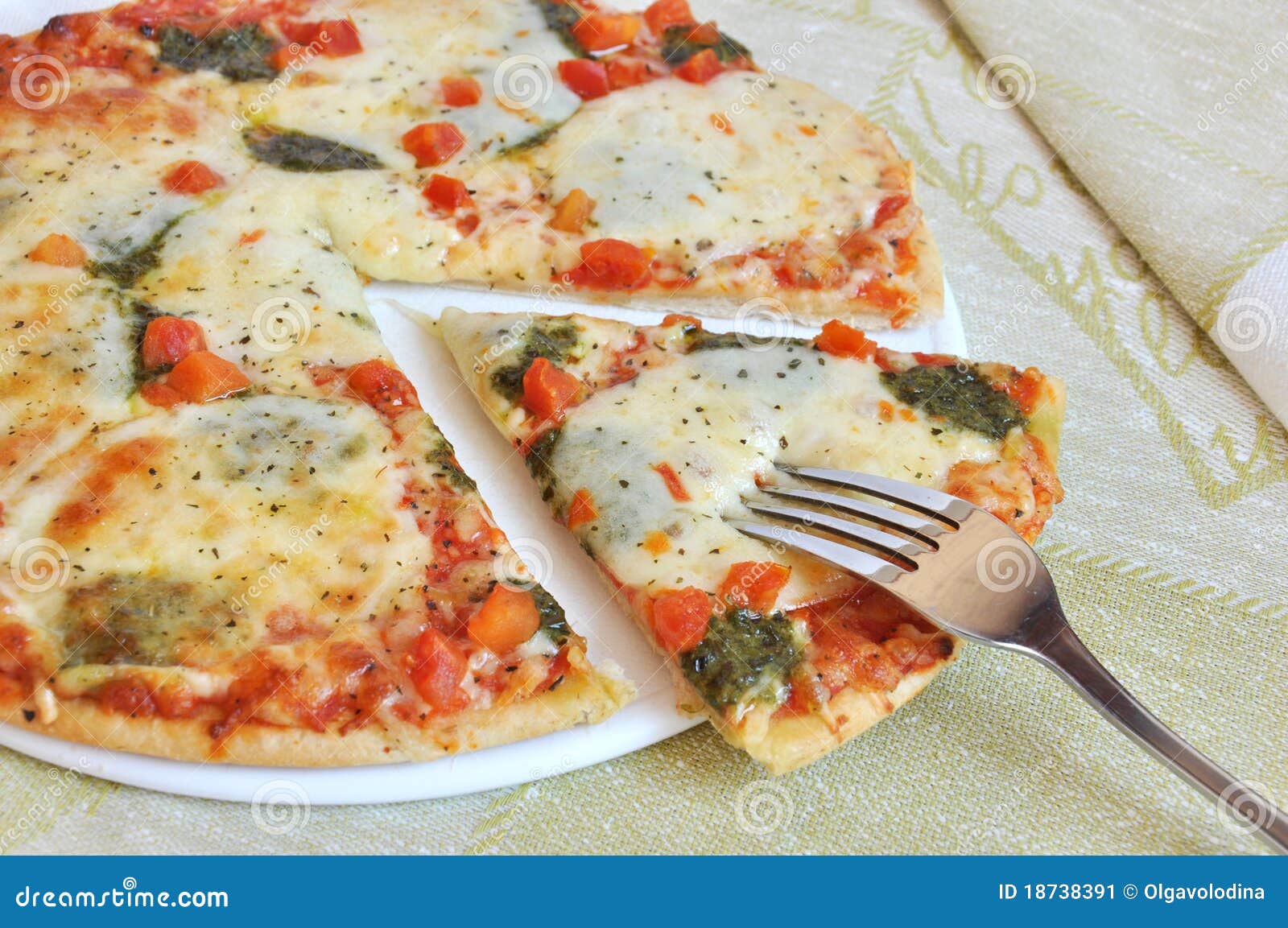 Appetizing Pizza with Mozzarella Stock Image - Image of pizza, slice ...