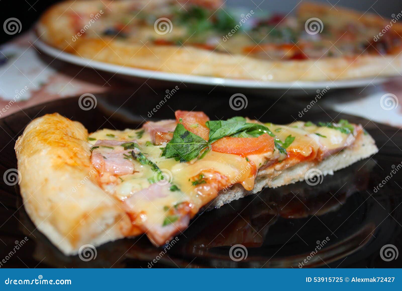Appetizing pizza stock image. Image of round, sausage - 53915725