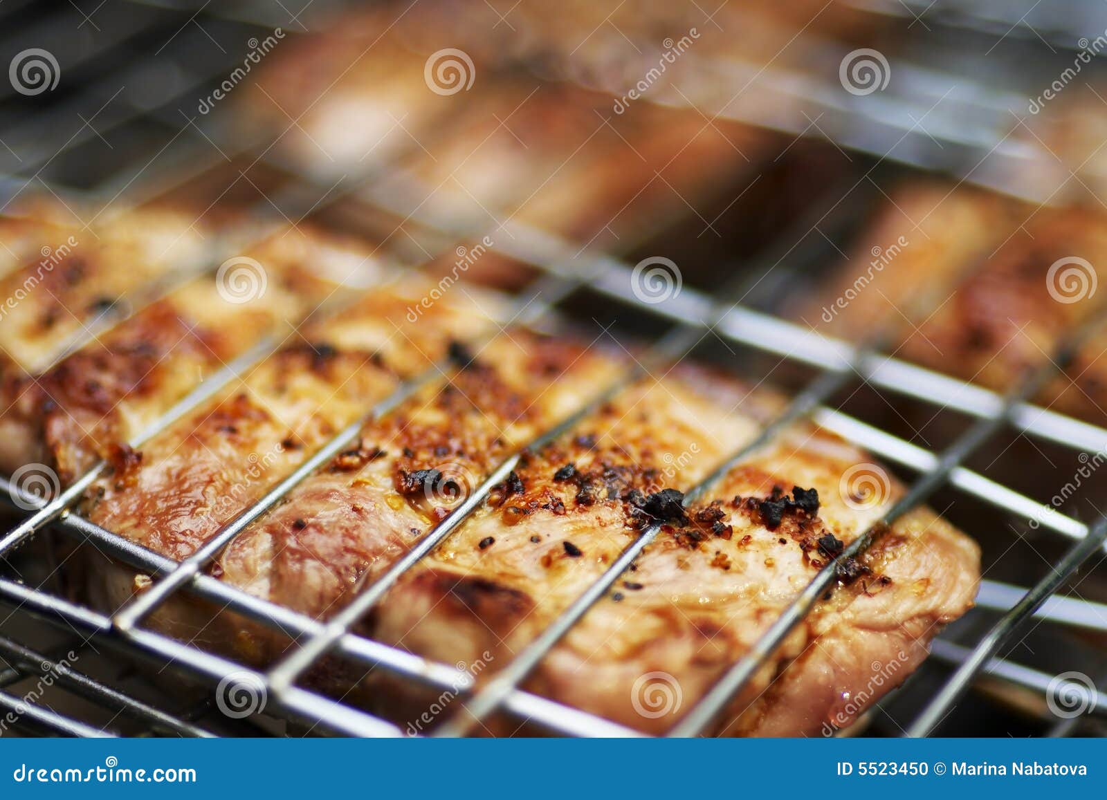 Appetizing pork-grill stock photo. Image of mangal, grill - 5523450