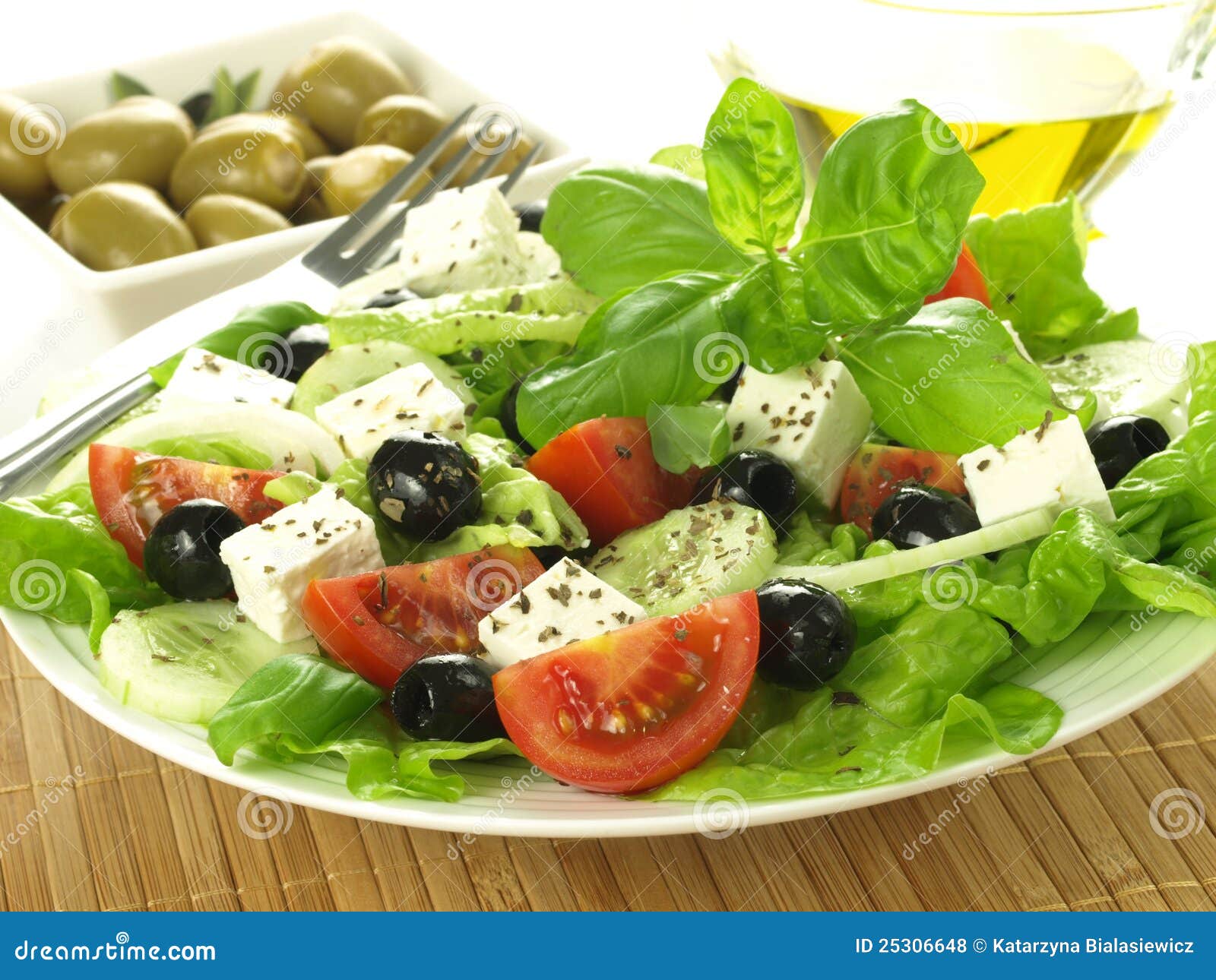 Appetizing Salad for Vegetarians Stock Photo - Image of cucumber, light ...