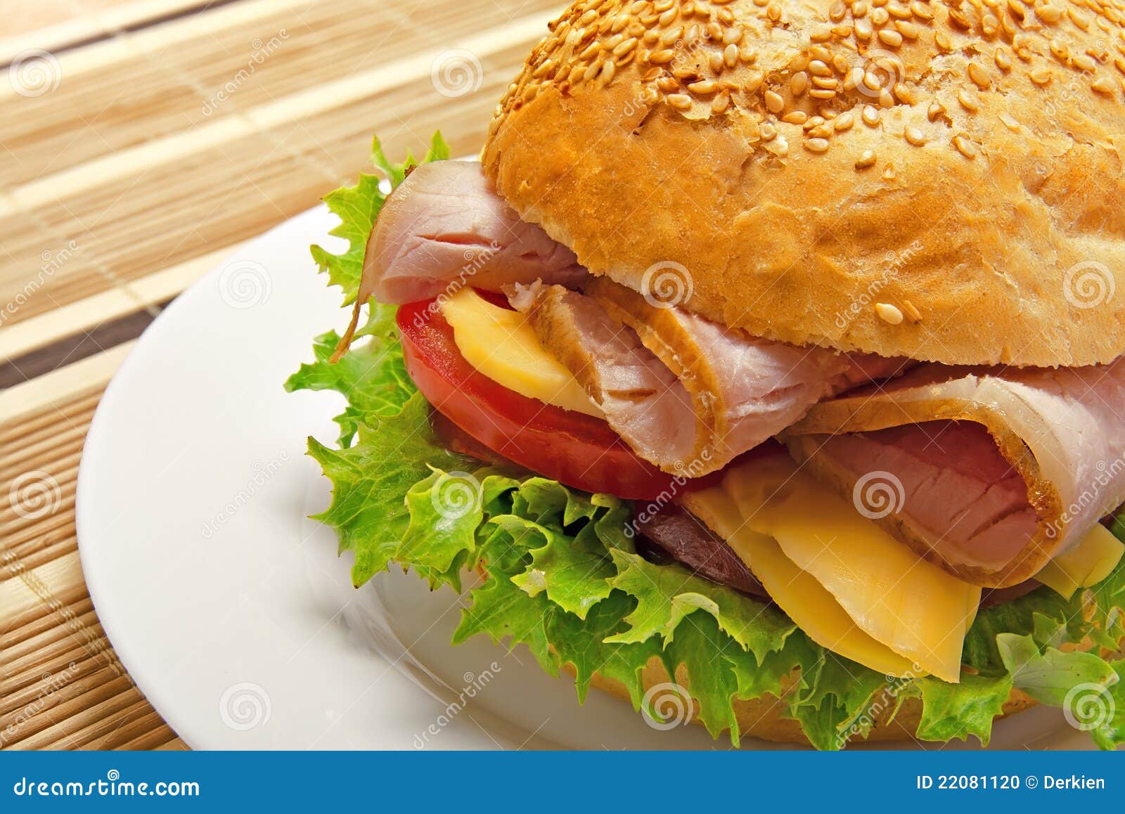 Appetizing sandwich stock photo. Image of striped, loaf - 22081120