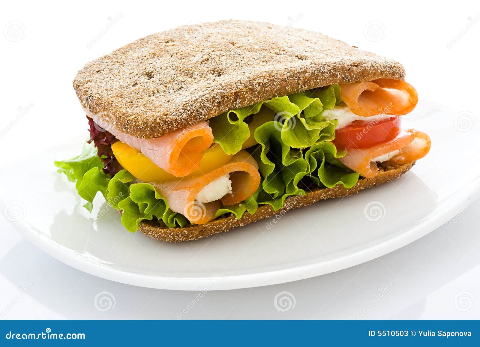 Appetizing sandwich stock image. Image of gourmet, cafe - 5510503