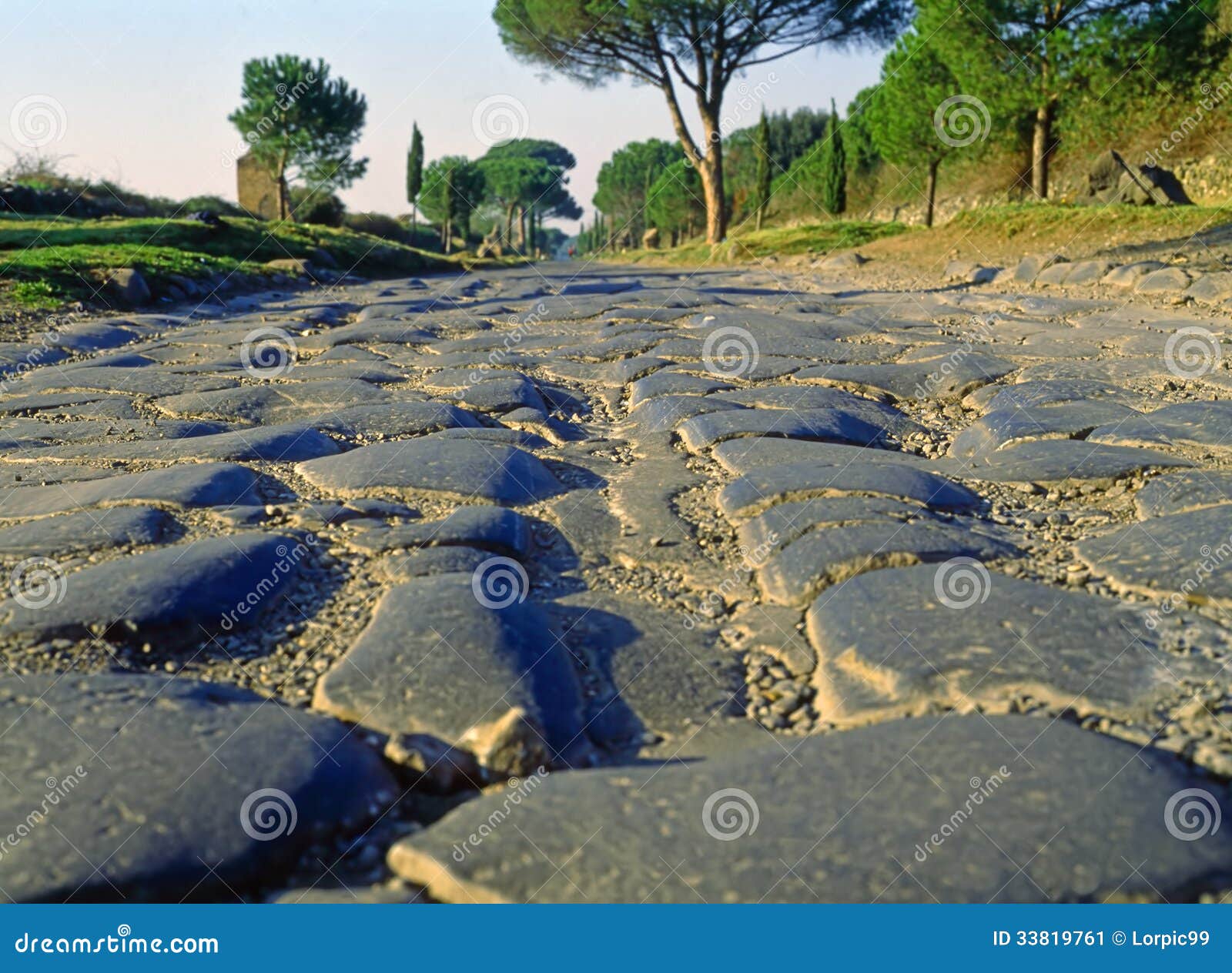 Appian Way, Rome stock image. Image of landmark, rome - 33819761