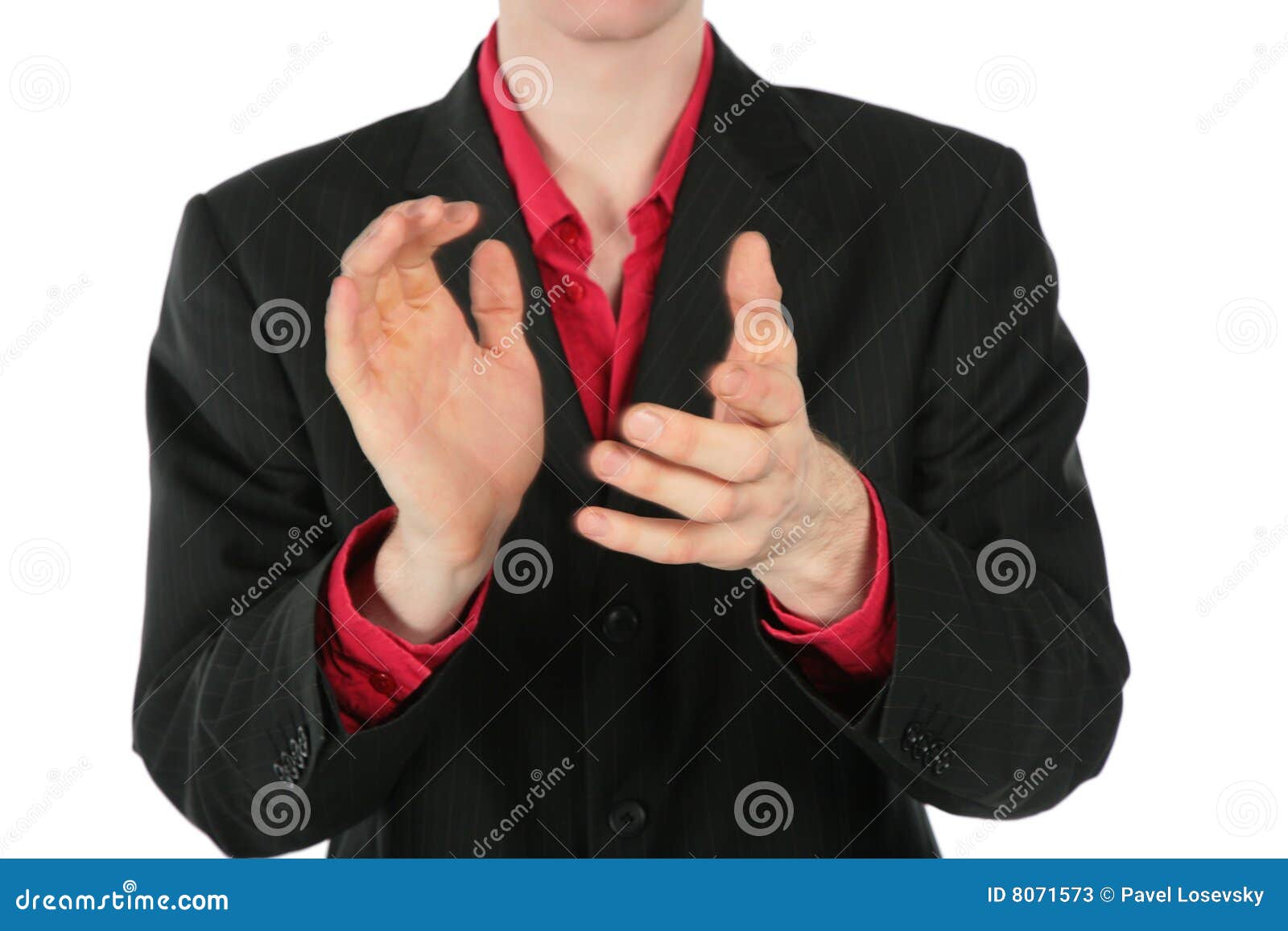 Applauding person stock image. Image of cheerful, concept - 8071573